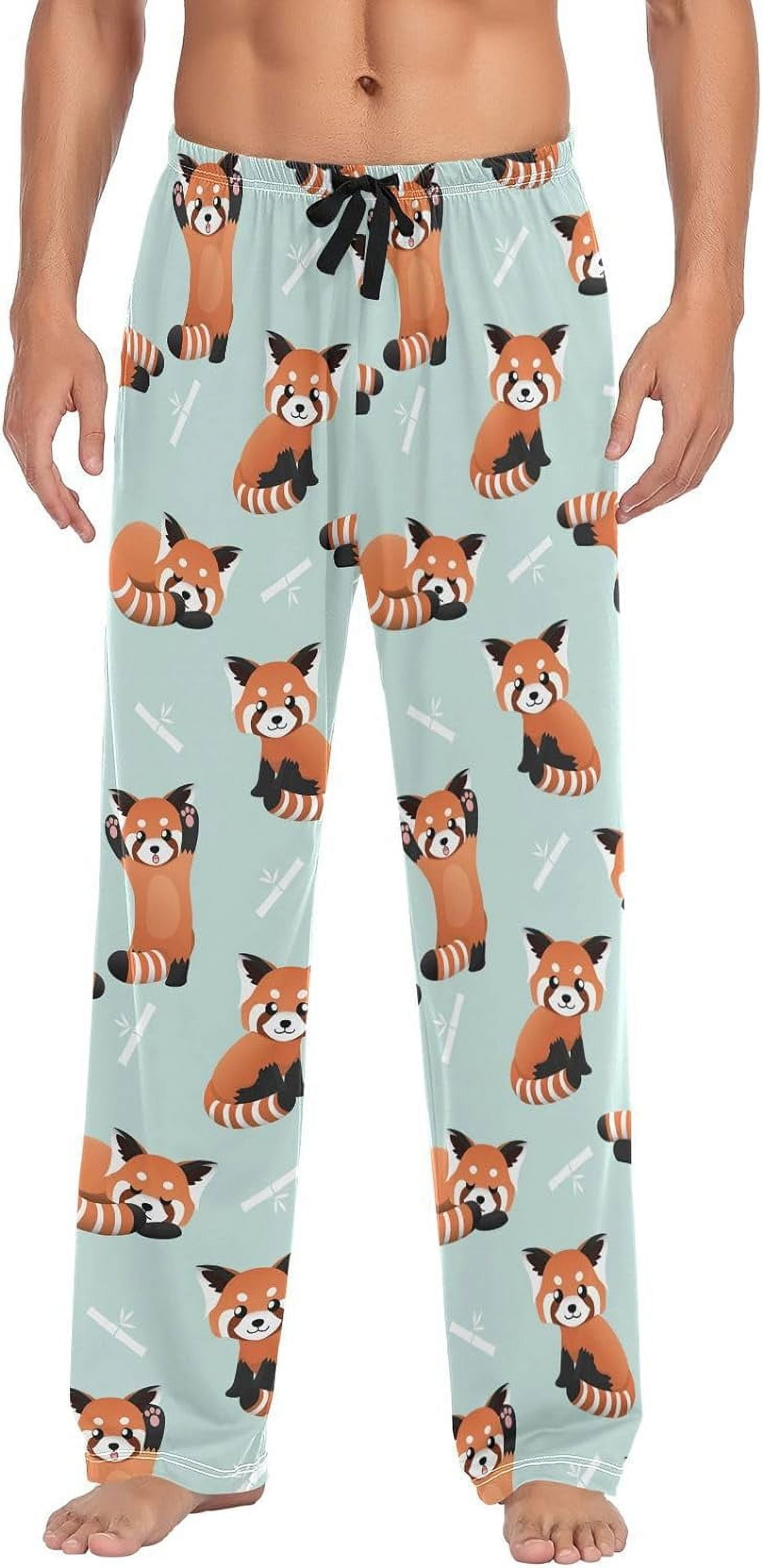 FREEAMG Cute Red Panda Pajama Pants for Men, Men's Separate Bottoms ...