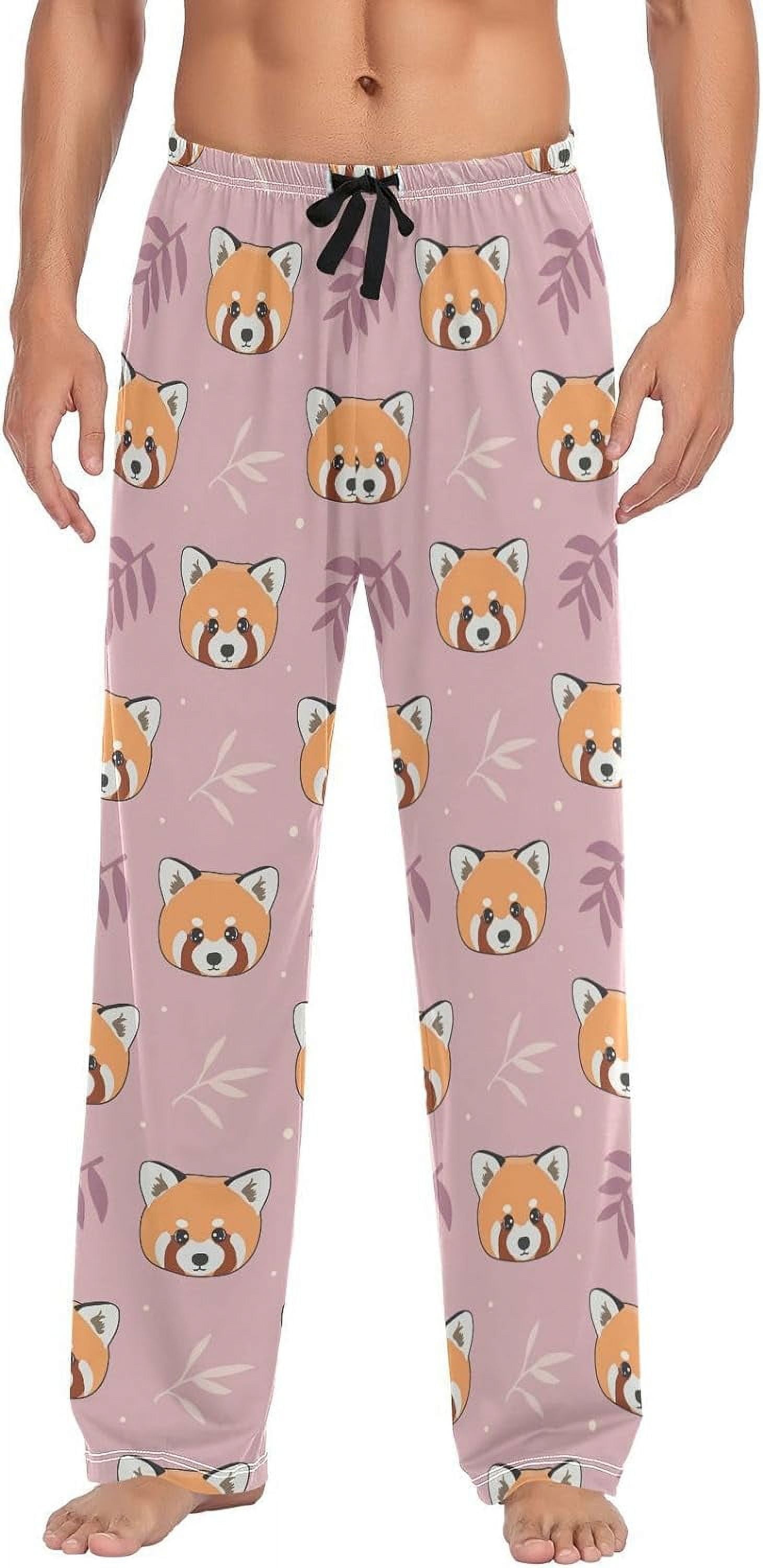 FREEAMG Cute Red Panda Pajama Pants for Men, Men's Separate Bottoms ...