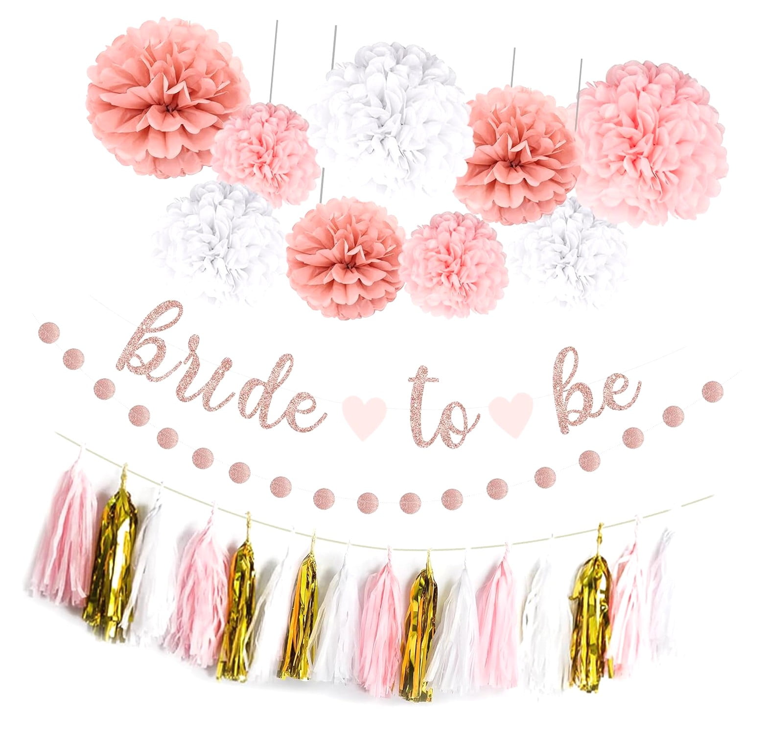 FREEAMG Decoration, Bridal Shower Decoration Bride Sign Banner with ...