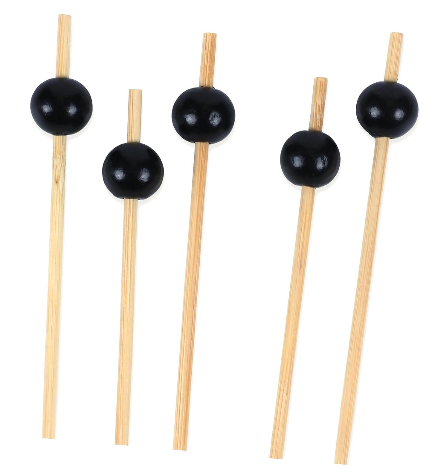 FREEAMG Decorative Ball End Cocktail Fruit Sandwich Picks Skewers for ...