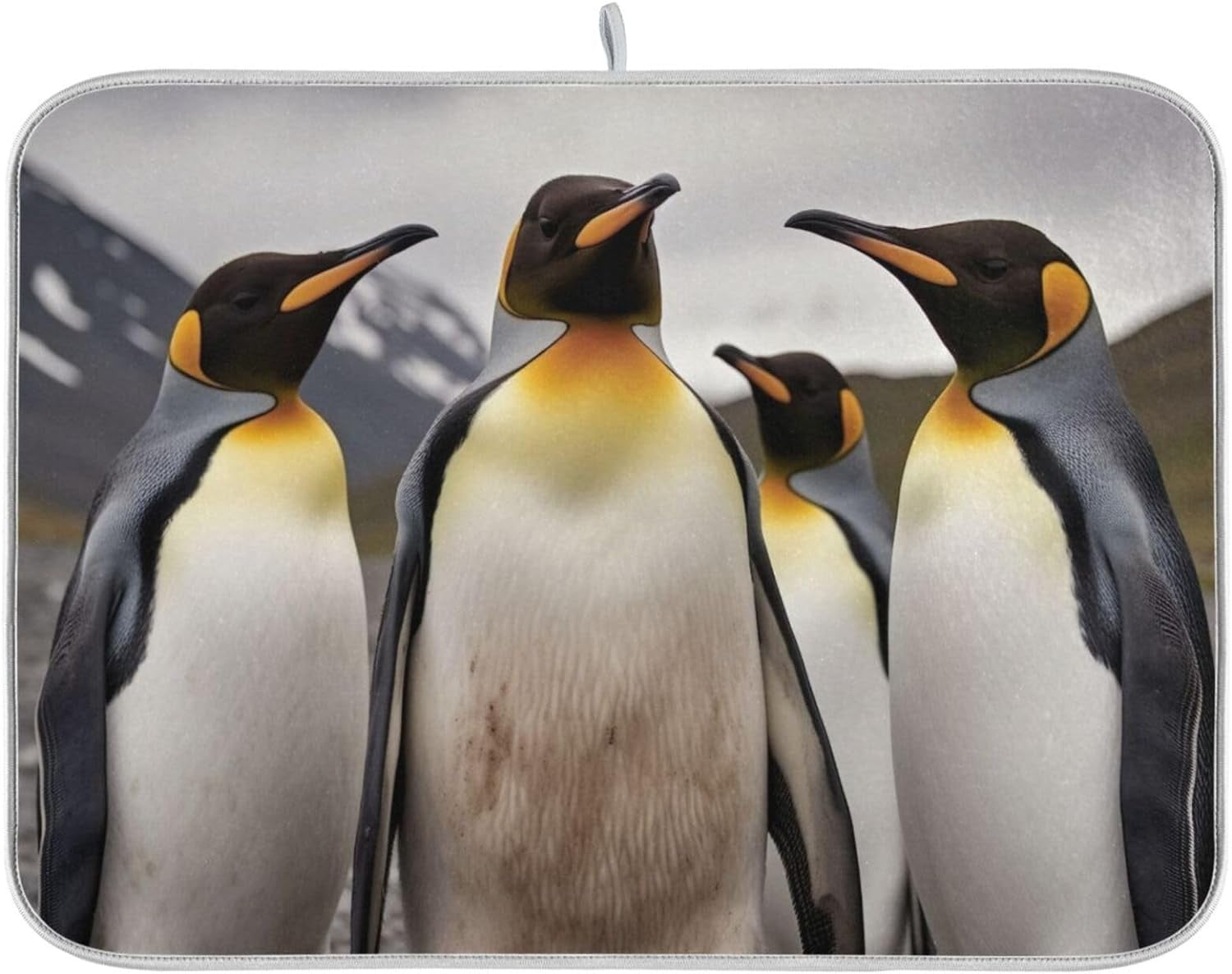 FREEAMG Dish Drying Mat Penguins Absorbent Microfiber Kitchen Dish Mat ...