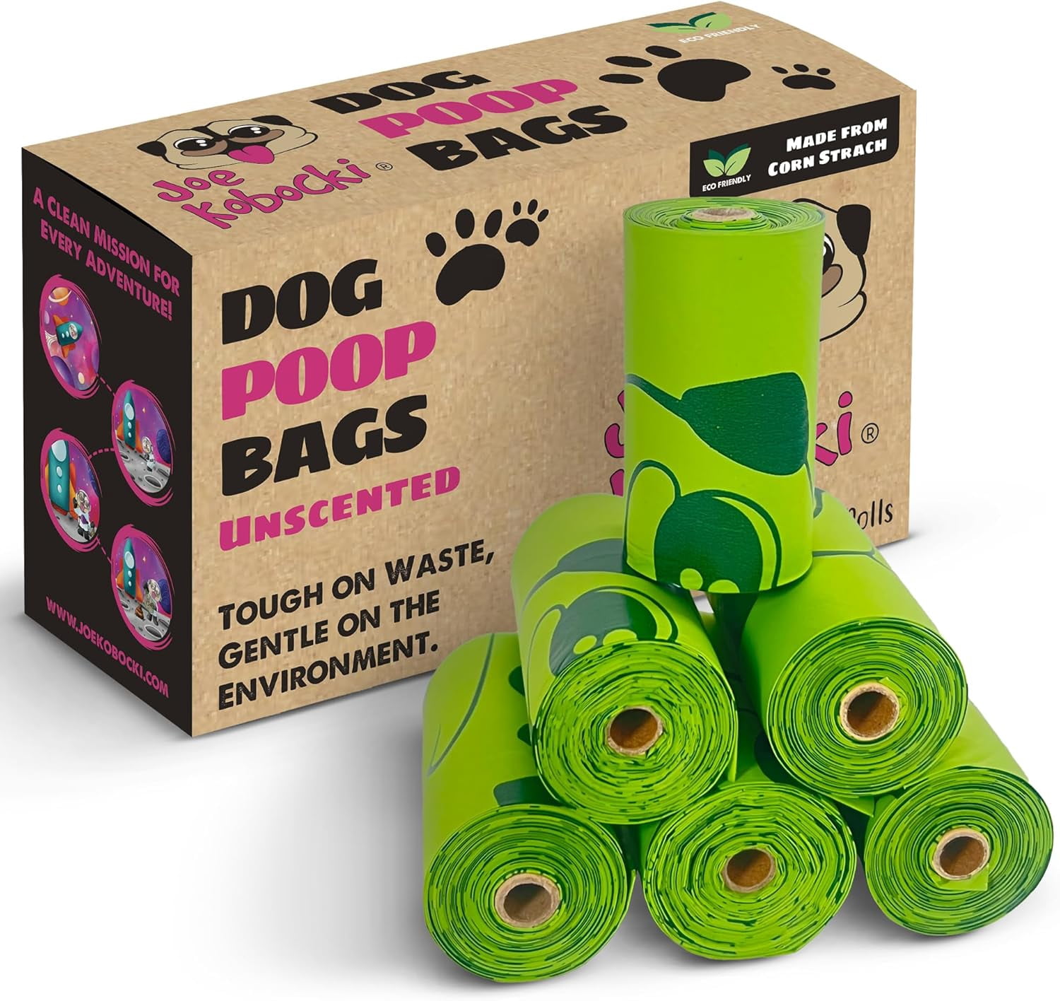 FREEAMG Dog Poop Bags – Extra Strong, Leak-of, Unscented, 360 Count (24 ...