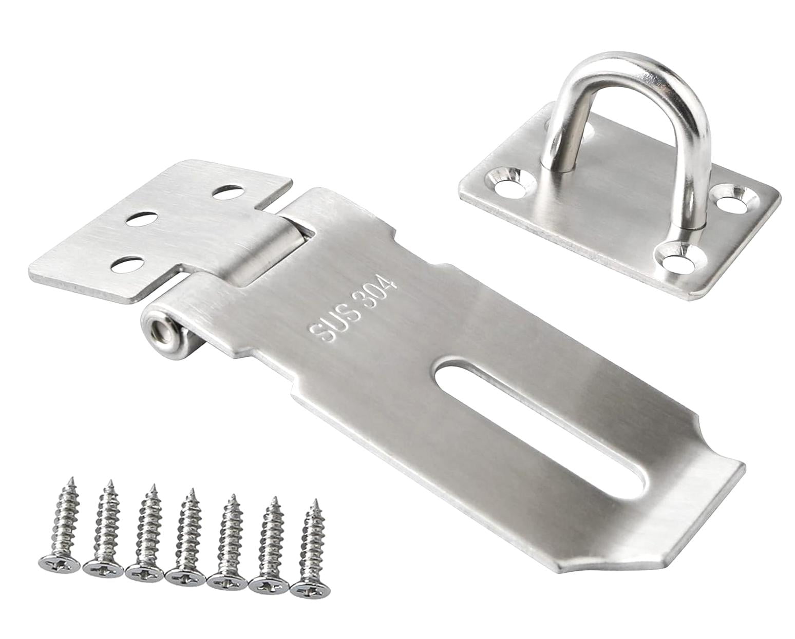 FREEAMG Door Lock Hasp, 3 Inch SUS 304 Steel Secure Packlock Clasp with ...