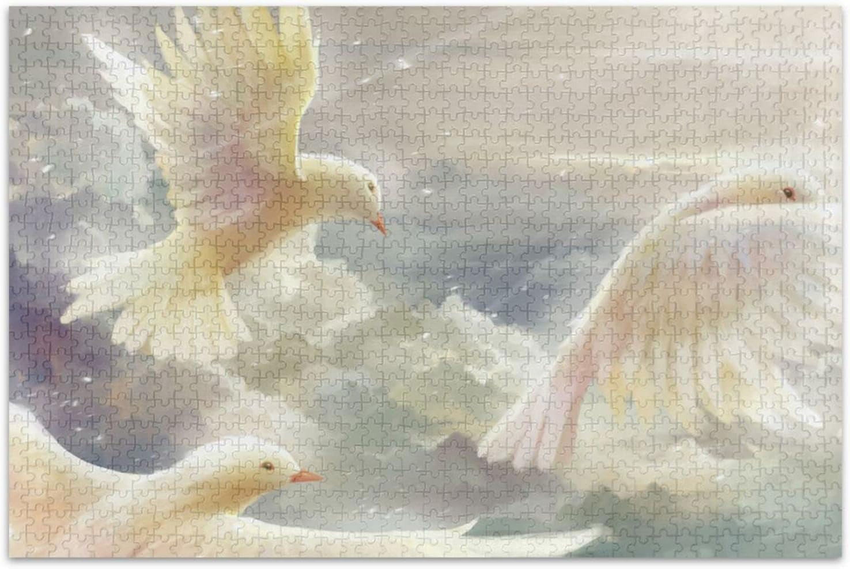 FREEAMG Dove 500 Piece Jigsaw Puzzle, Wall Artwork Puzzle Games for ...