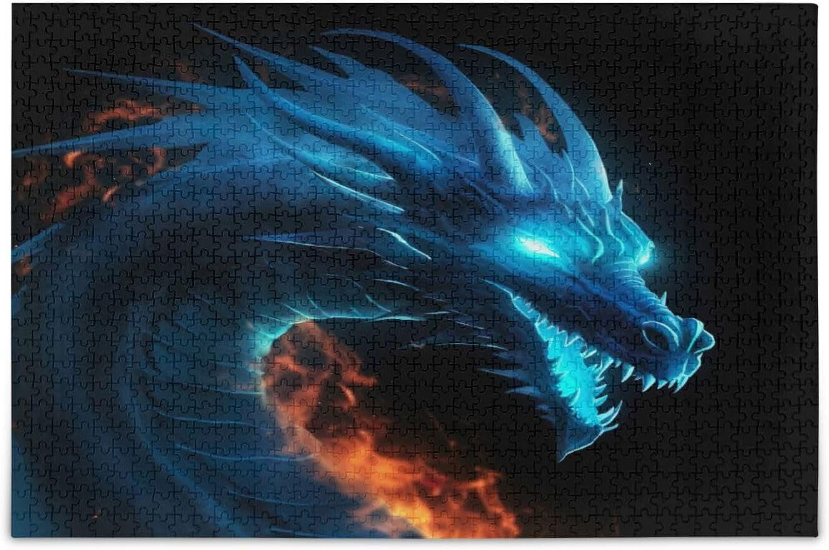 FREEAMG Dragon Jigsaw Puzzles for Adults 500 Pieces,Decompression ...