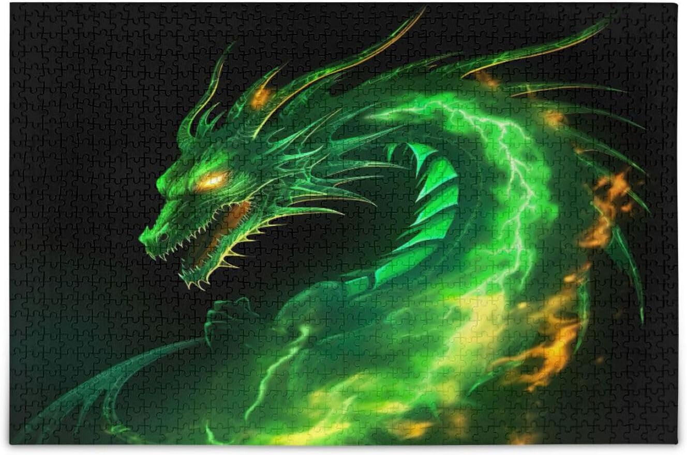 FREEAMG Dragon Wooden Jigsaw Puzzles Intellectual Entertainment ...