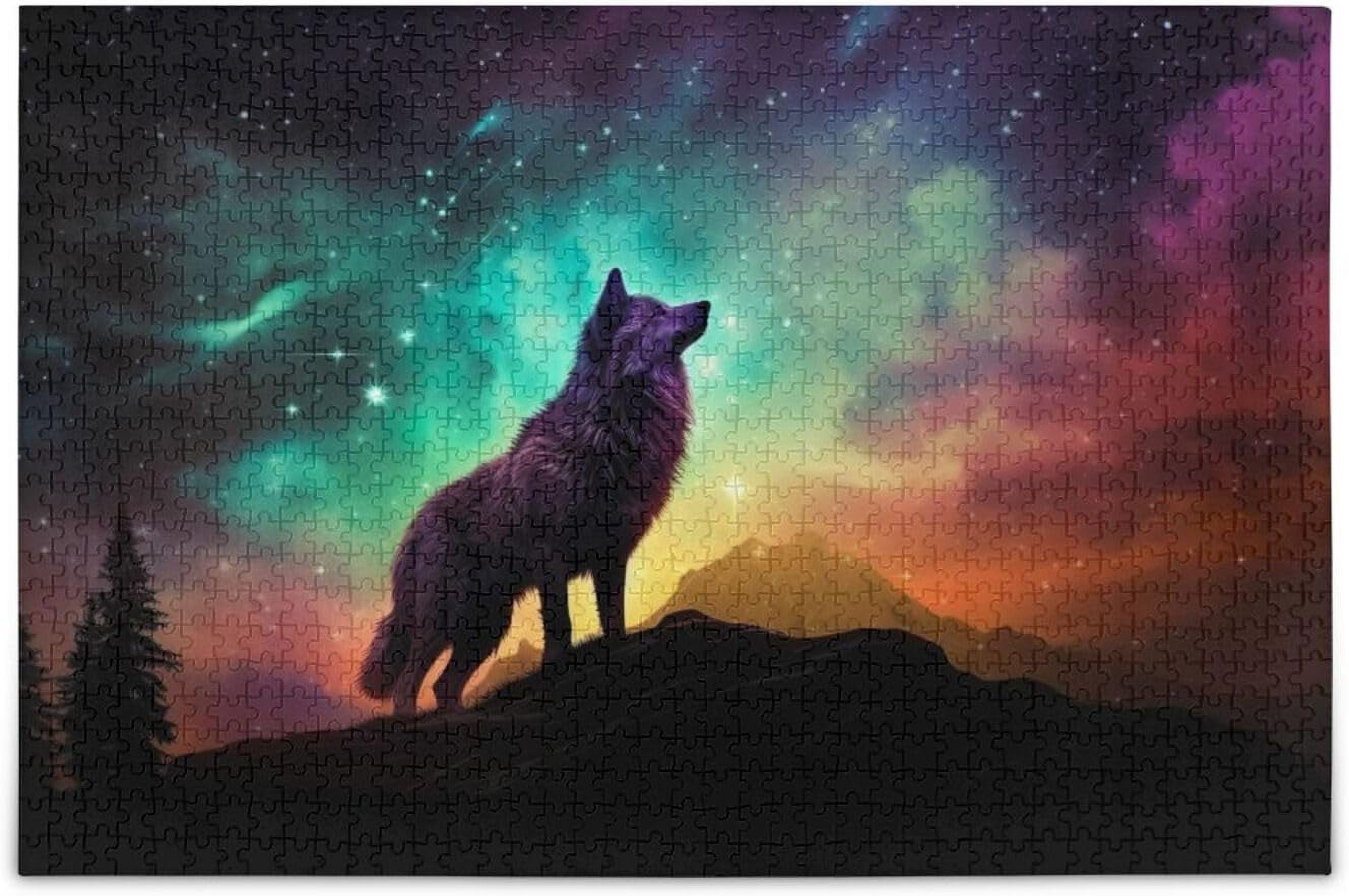 FREEAMG Dreamscapes Wolf 500 Piece Large Jigsaw Puzzle for Adults ...