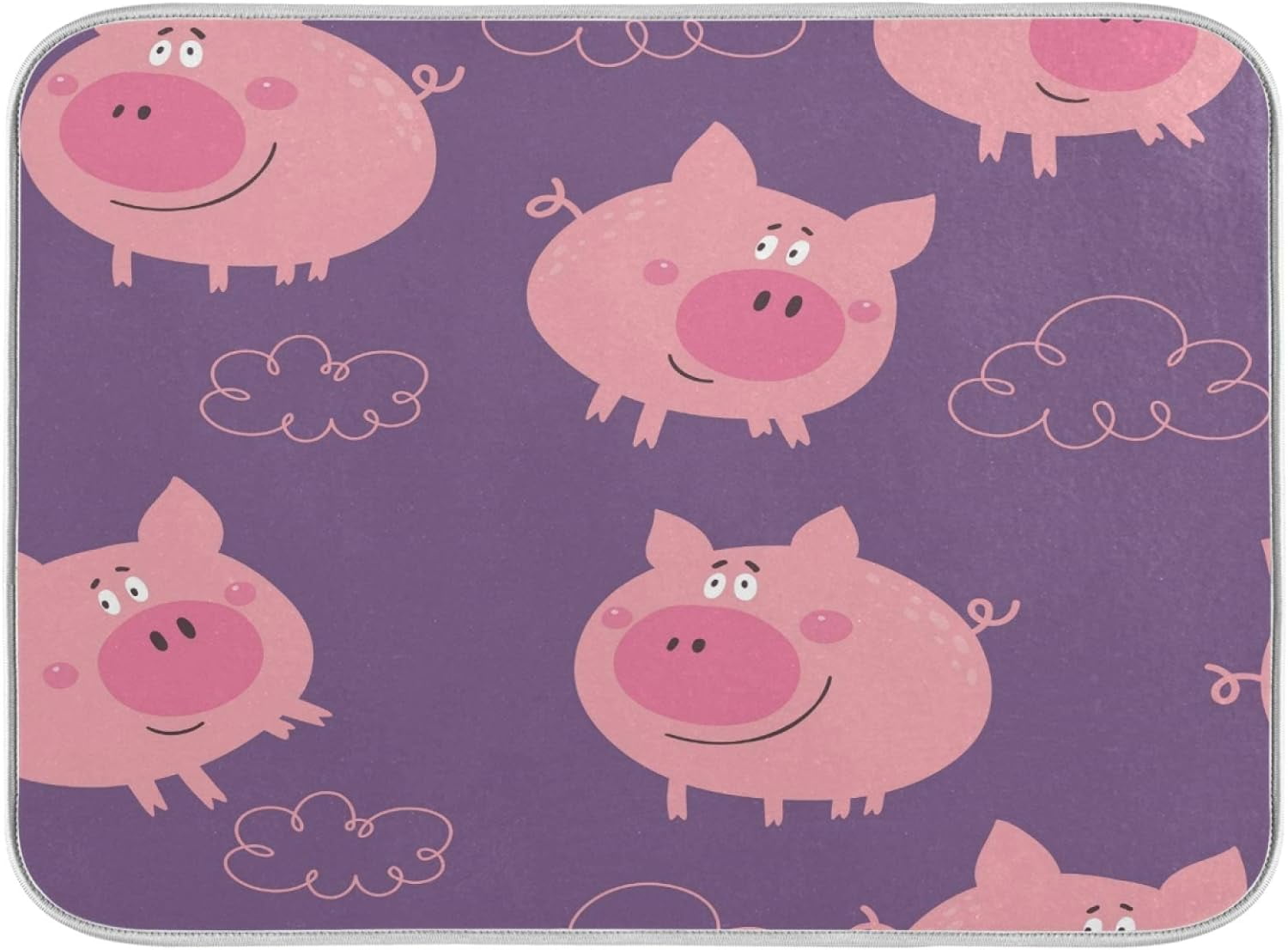 FREEAMG Drying Mat for Kitchen Counter, Absorbent Reversible Microfiber ...