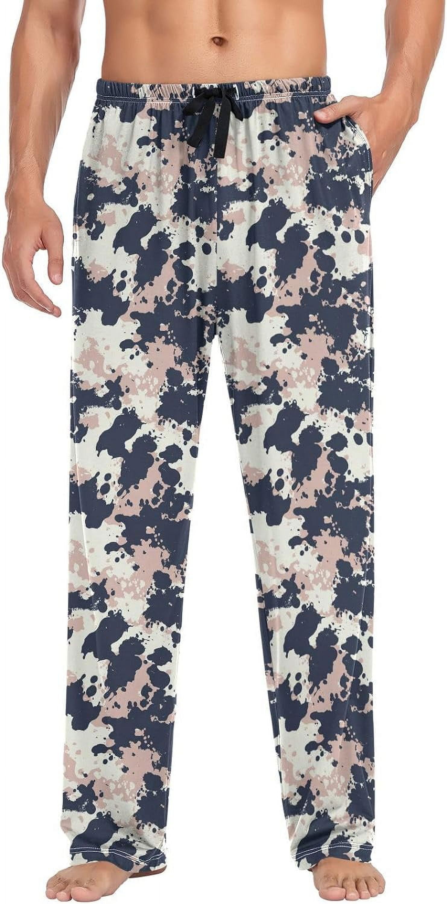 FREEAMG Dye Camo Pajama Pants for Men, Men's Separate Bottoms, Pure ...