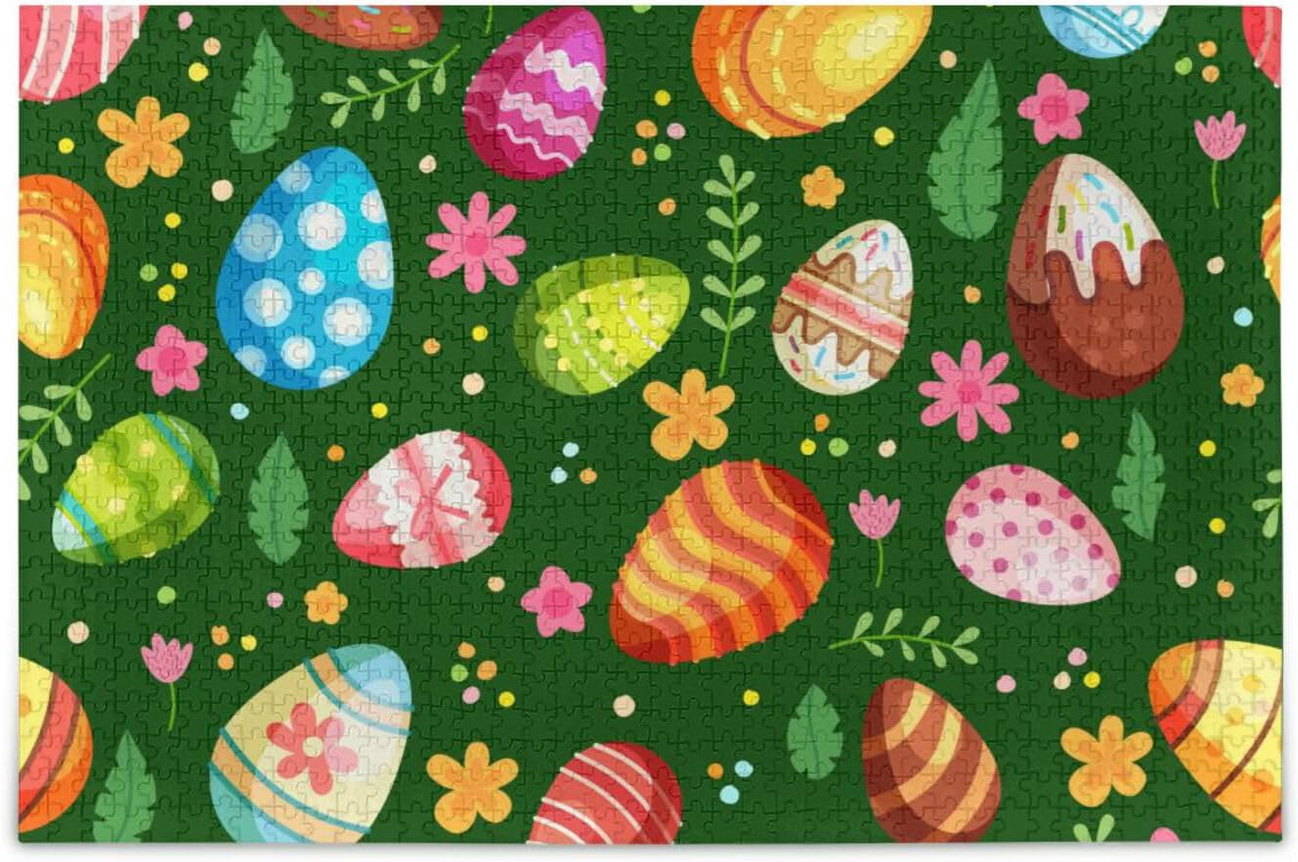 FREEAMG Easter Eggs Jigsaw Puzzle for Adults Teens Kids, 1000 Pieces ...