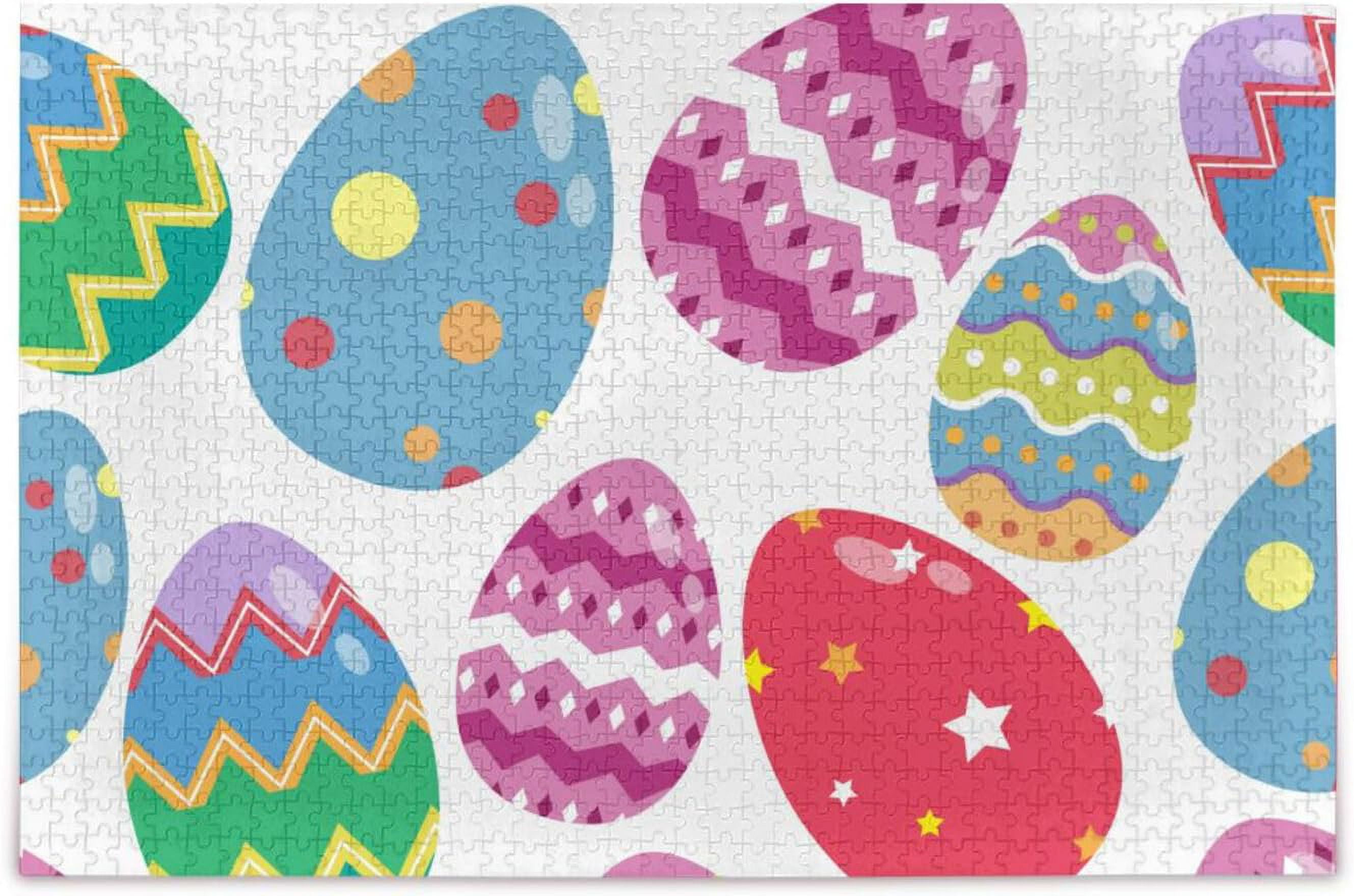 FREEAMG Easter Eggs Jigsaw Puzzle for Adults Teens Kids, 1000 Pieces ...