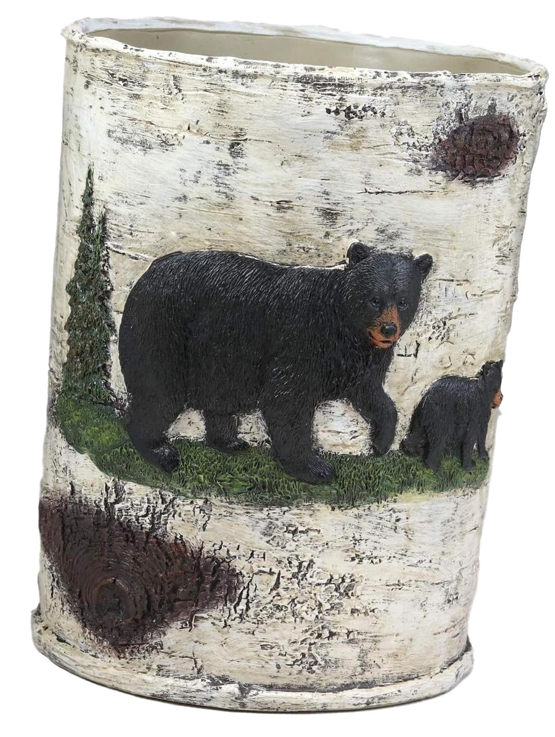 FREEAMG Ebros Wildlife Rustic Black Bear Amid Pine Trees Forest ...