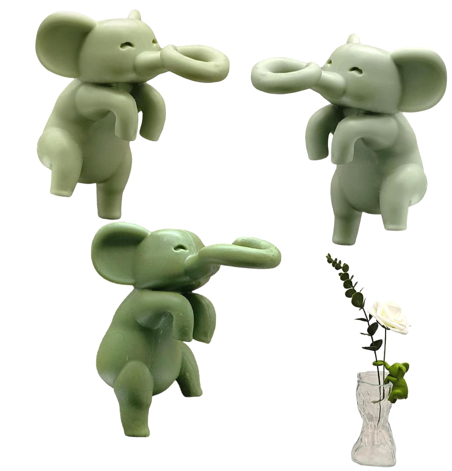 FREEAMG Elephant-Shaped Plant Supports & Propagation Aids (3-Pack ...