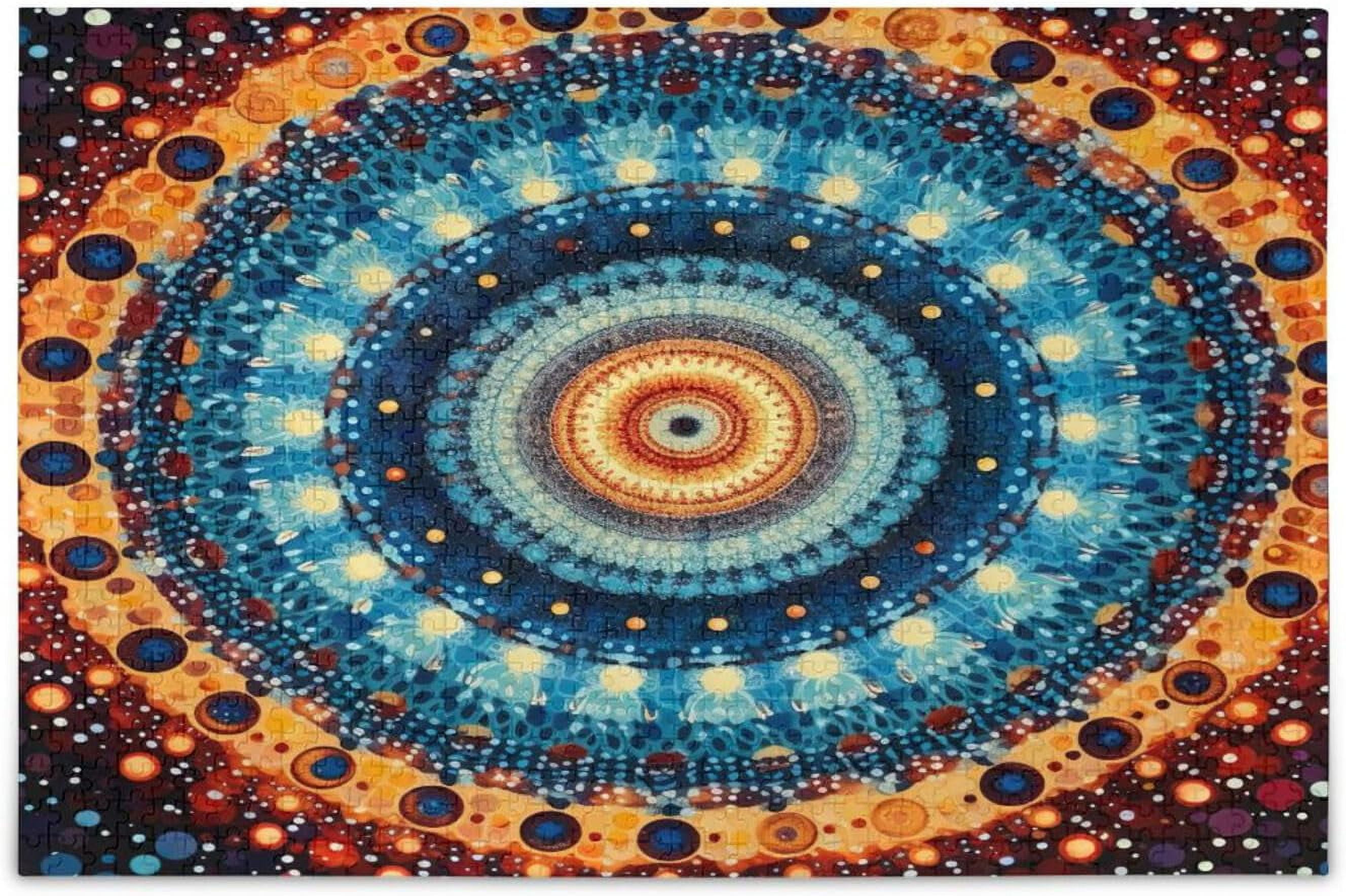 FREEAMG Ethnic Mandala 1000 Piece Large Jigsaw Puzzle for Adults - Game ...