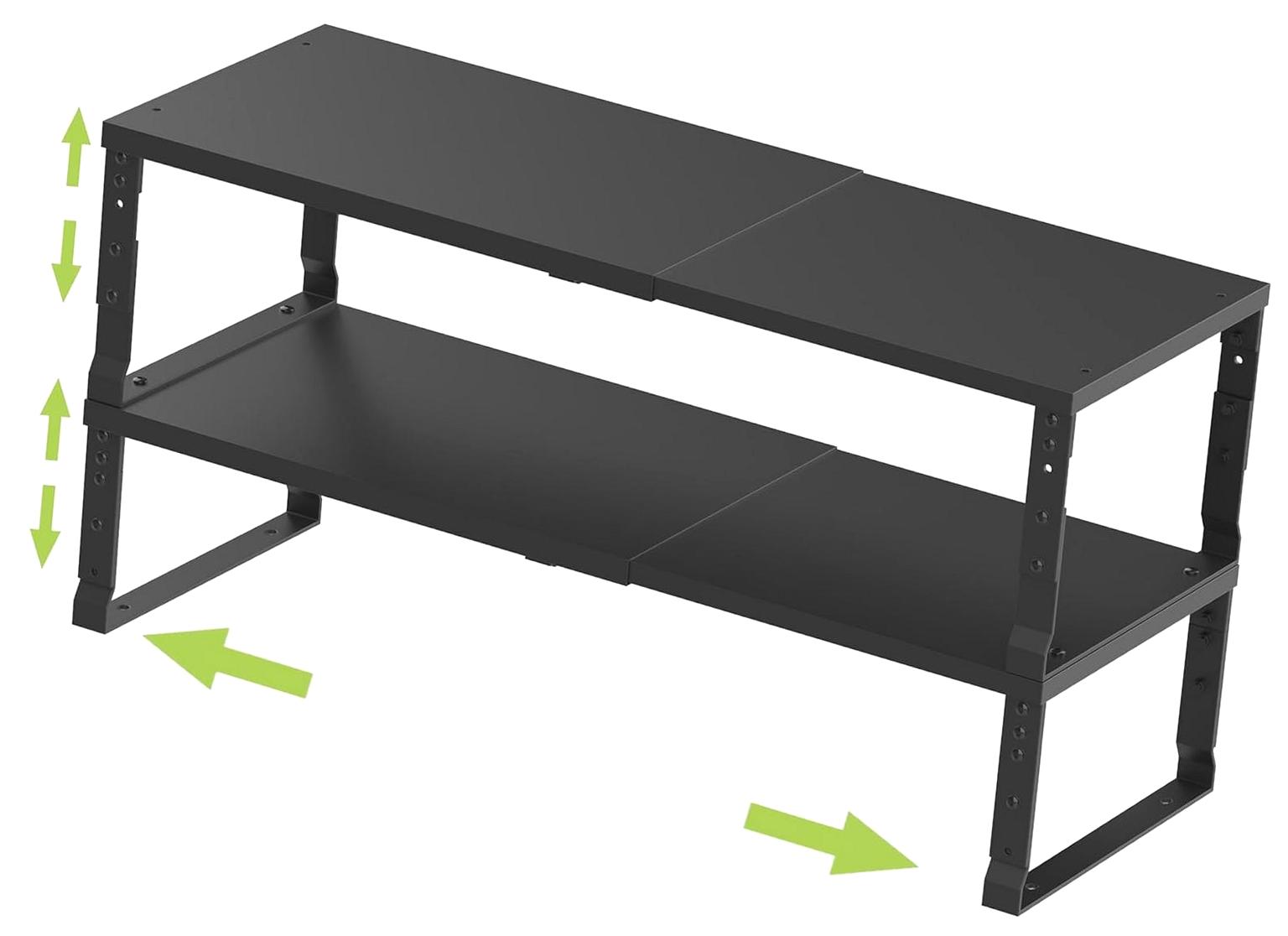 FREEAMG Expandable Cabinet Shelf Organizer, for Kitchen, Pantry ...