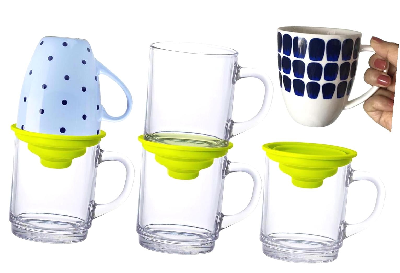 FREEAMG Expandable Mug Stacker for Kitchen Cabinet and Pantry ...