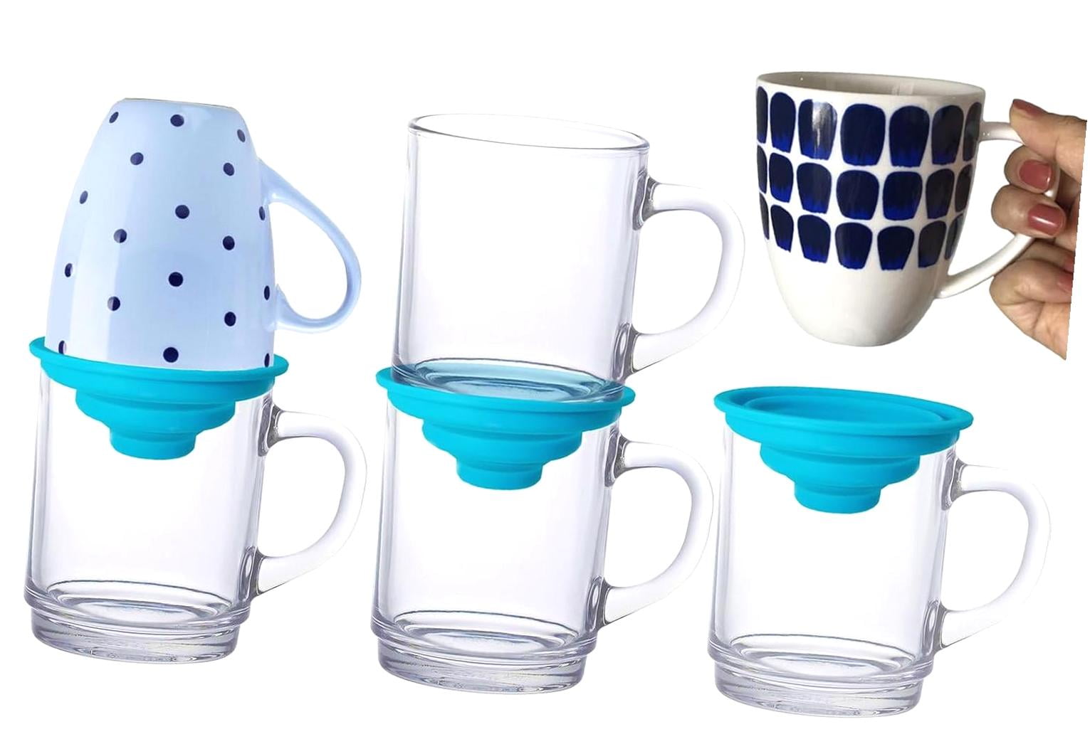 FREEAMG Expandable Mug Stacker - Kitchen Cabinet and Pantry Organizer ...