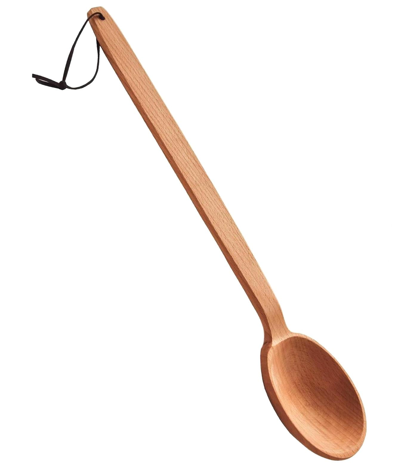 FREEAMG Extra Large Wooden Spoon 18-inch, Extended Handle Culinary ...