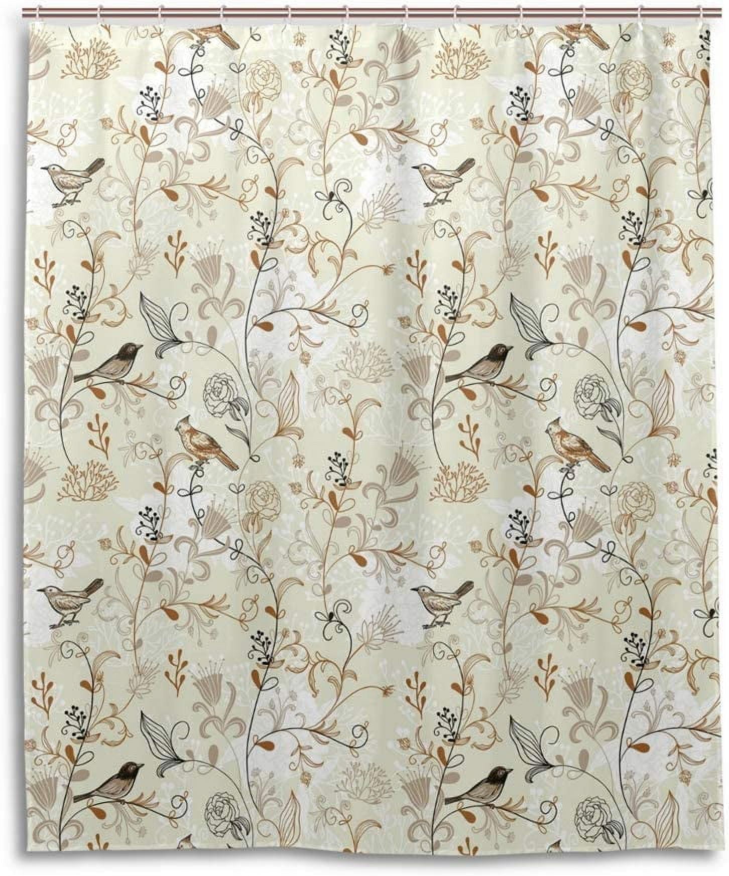 FREEAMG Fabric Shower Curtain, Fade-Resistant Waterproof Bath Curtain for Master Bathroom, Guest ...