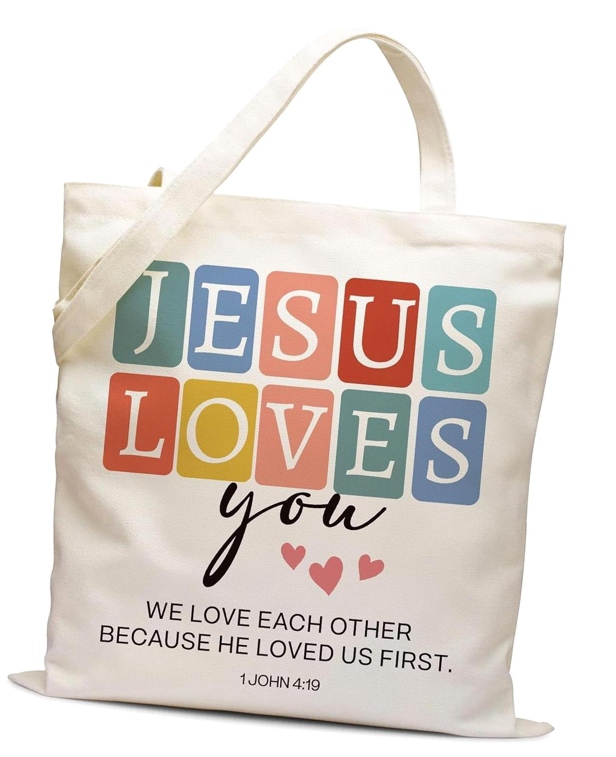 FREEAMG Faith-Inspired Canvas Tote for Women, Ideal Church Bag for ...