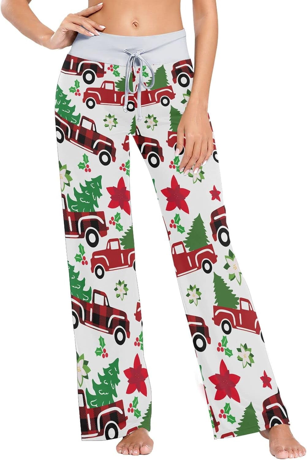 FREEAMG Festive Pajama Pants for Women Sleepwear Pants Pjs - Walmart.com