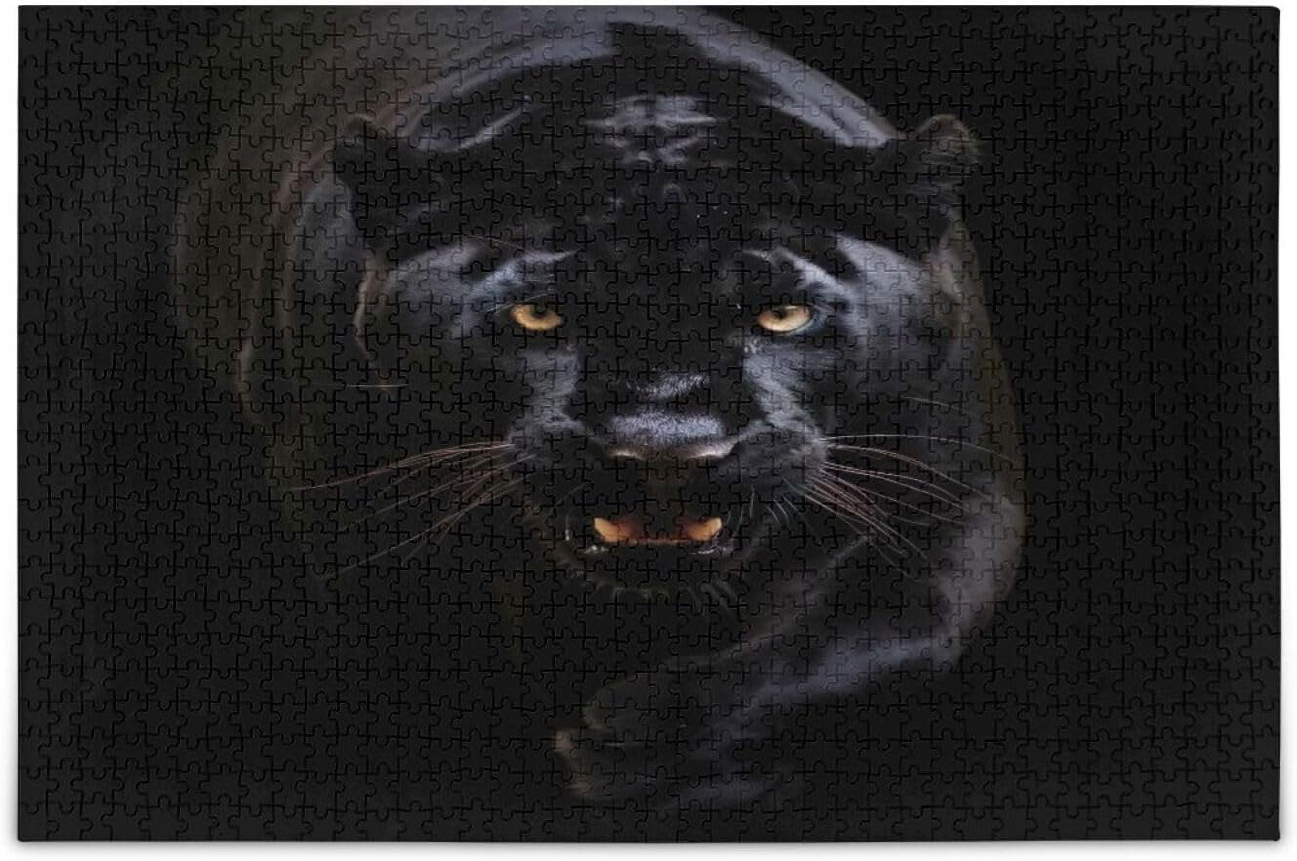FREEAMG Fierce Black Panther 1000 Piece Puzzle for Adults, Children ...