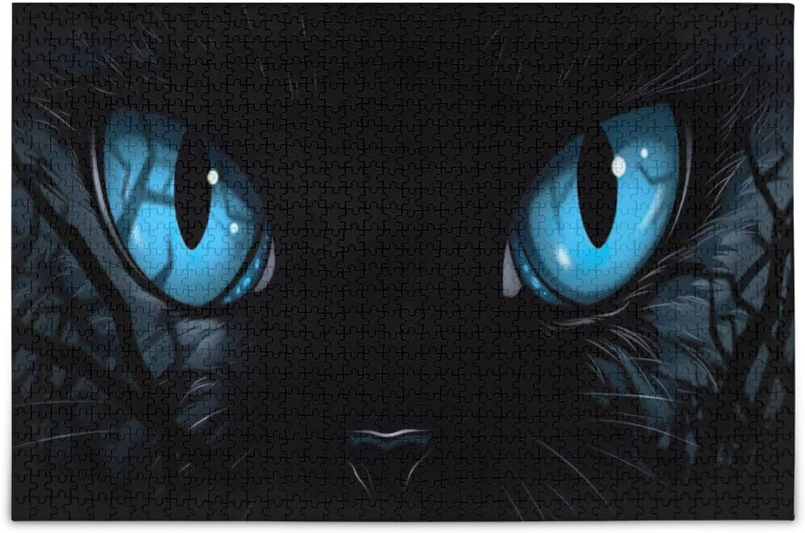 FREEAMG Fierce Blue Eyes Jigsaw Puzzles for Adults or Kids 1000 Piece ...