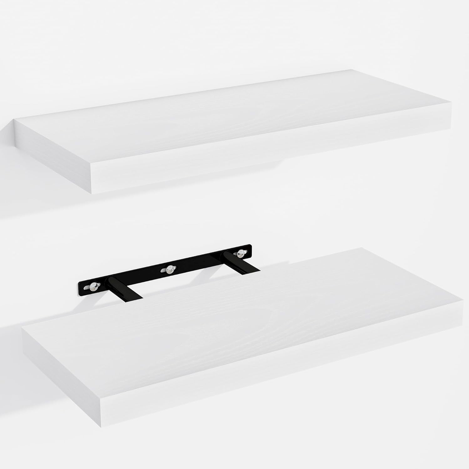 FREEAMG Floating Shelves for Wall, Wall Mounted Shelves with Invisible ...