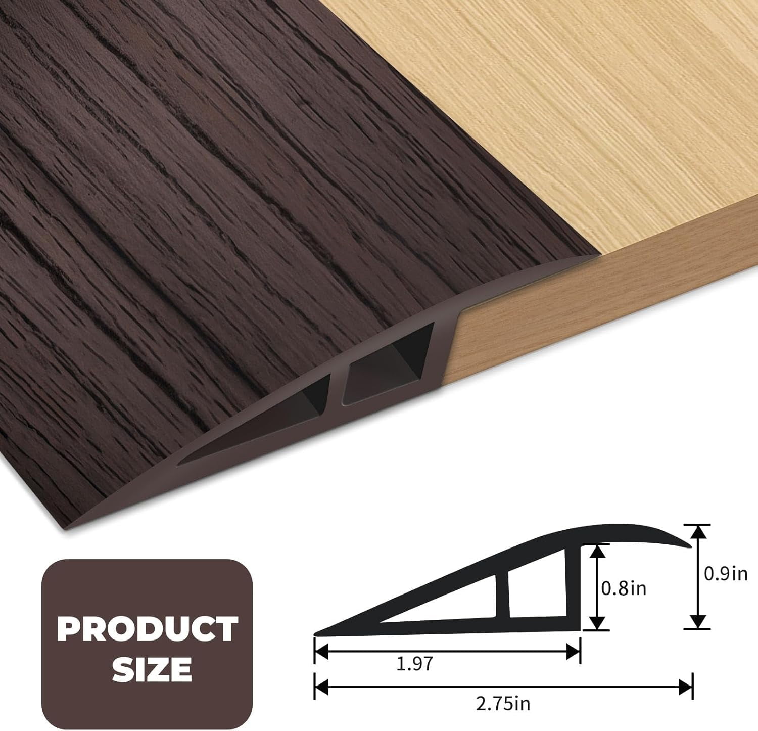 FREEAMG Floor-Transition-Strips 72 inch Door-, 3/4''~4/5'', Thresholds ...