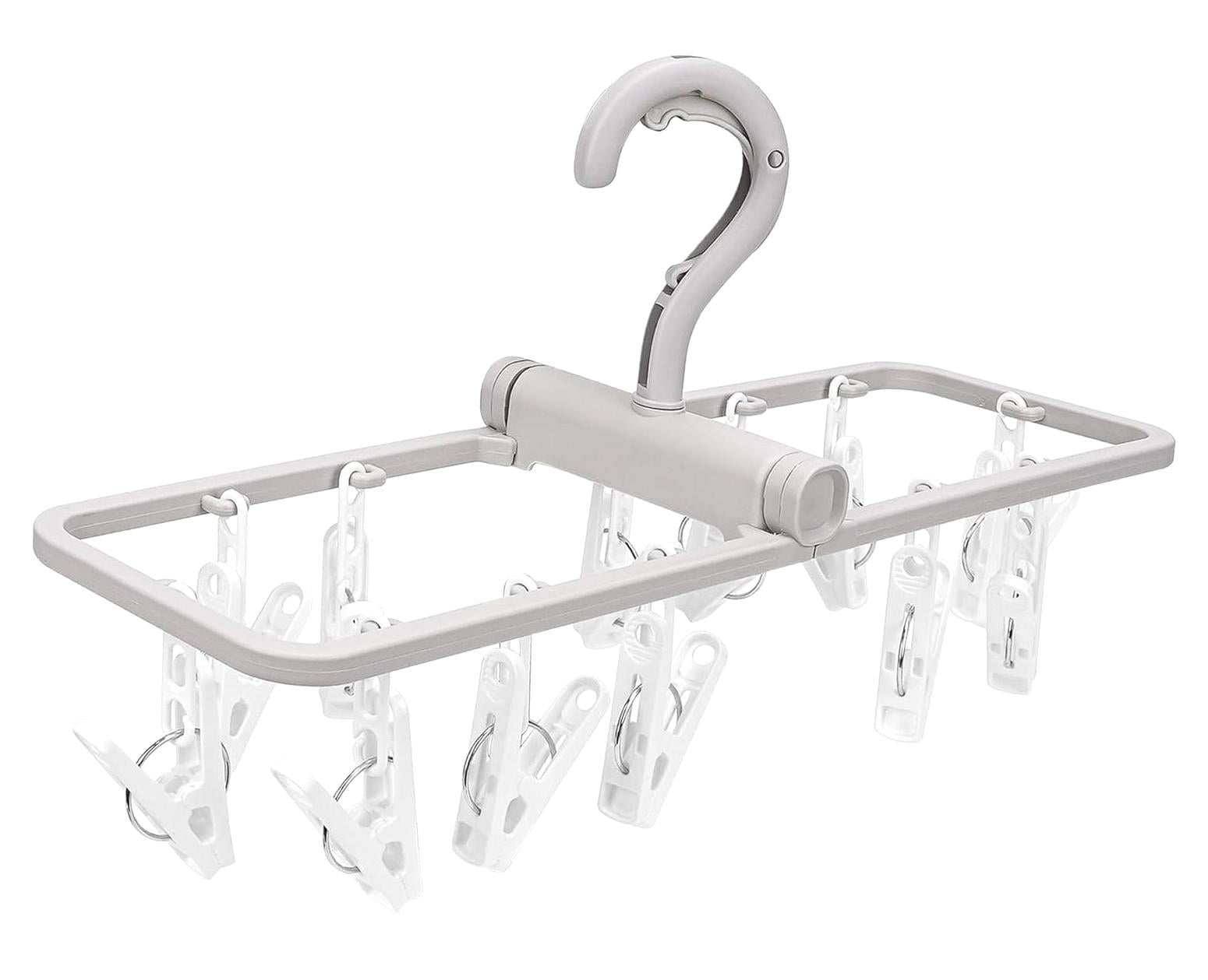 FREEAMG Folding Portable Hanging Drying Rack, Foldable Travel Hangers ...