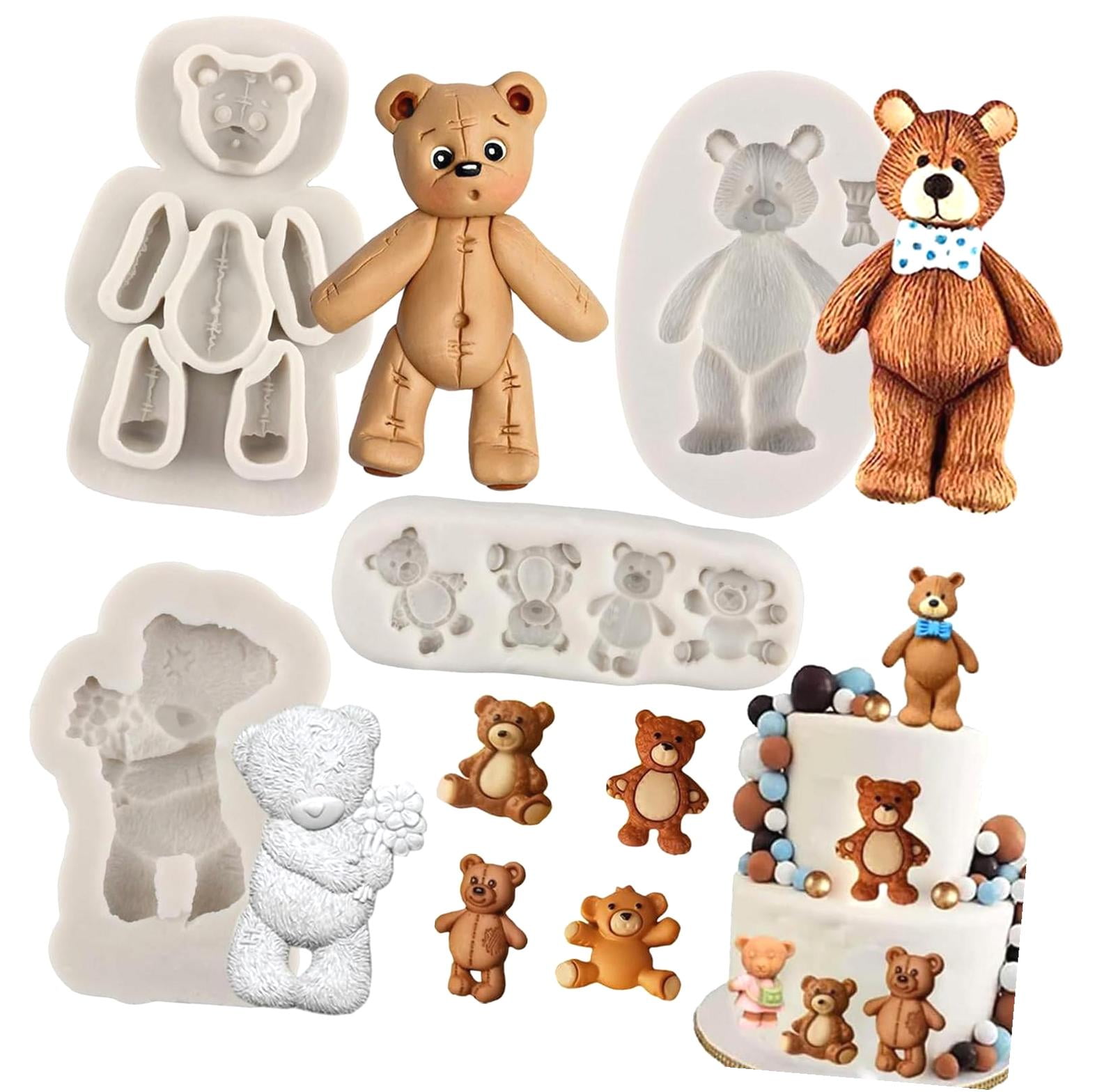 FREEAMG Fondant Molds Silicone Chocolate Candy Set For Birthday Parties ...