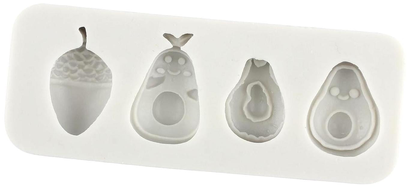 FREEAMG Fruit Fondant Silicone Molds For Sugar Cupcake Topper Candy ...