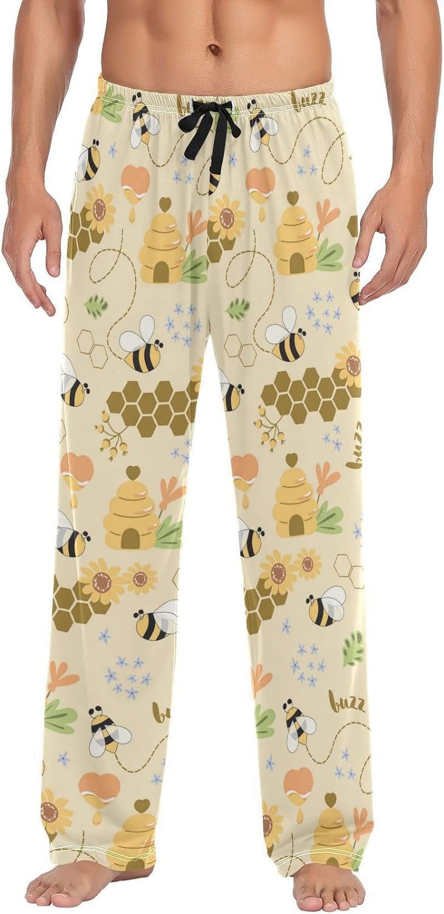 FREEAMG Funny Duck Pattern Men's Pajama Pants Sleepwear Lounge Pajama ...