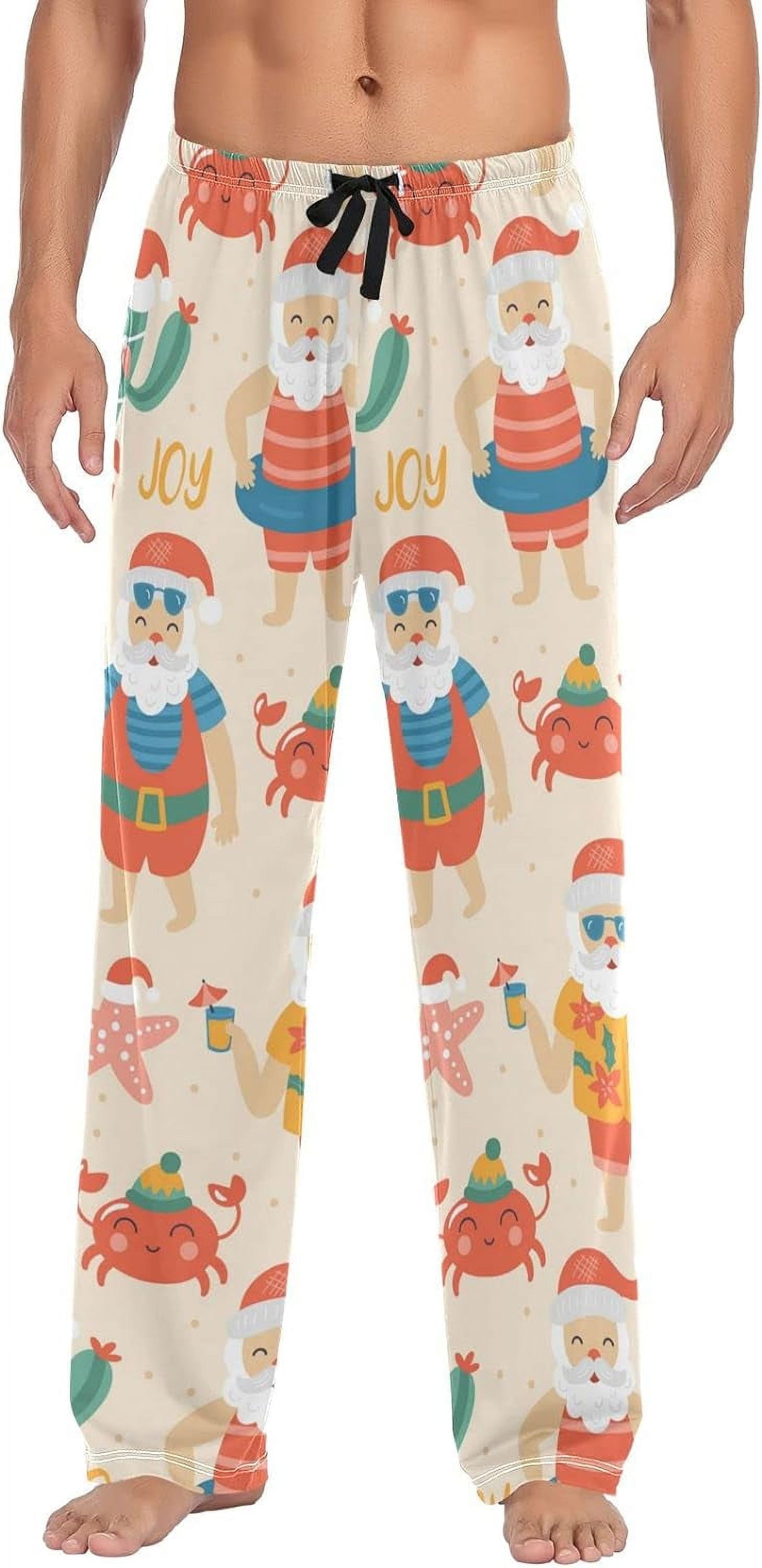 FREEAMG Funny Duck Pattern Men's Pajama Pants Sleepwear Lounge Pajama ...