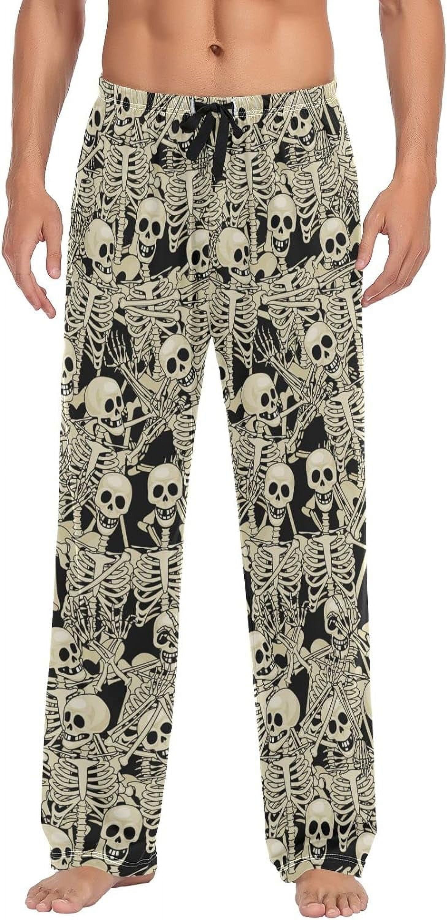 FREEAMG Funny Duck Pattern Men's Pajama Pants Sleepwear Lounge Pajama ...