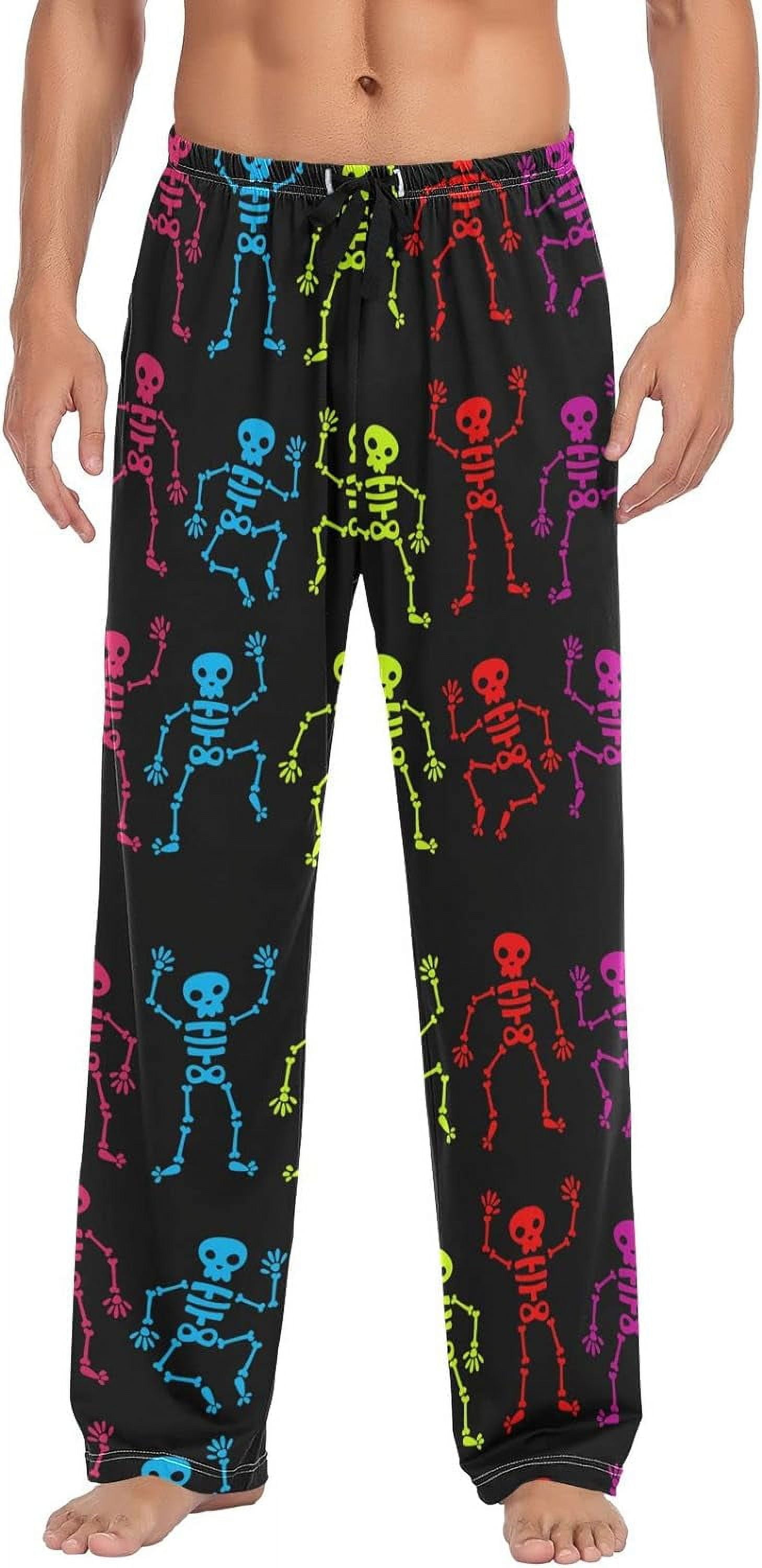 FREEAMG Funny Duck Pattern Men's Pajama Pants Sleepwear Lounge Pajama ...