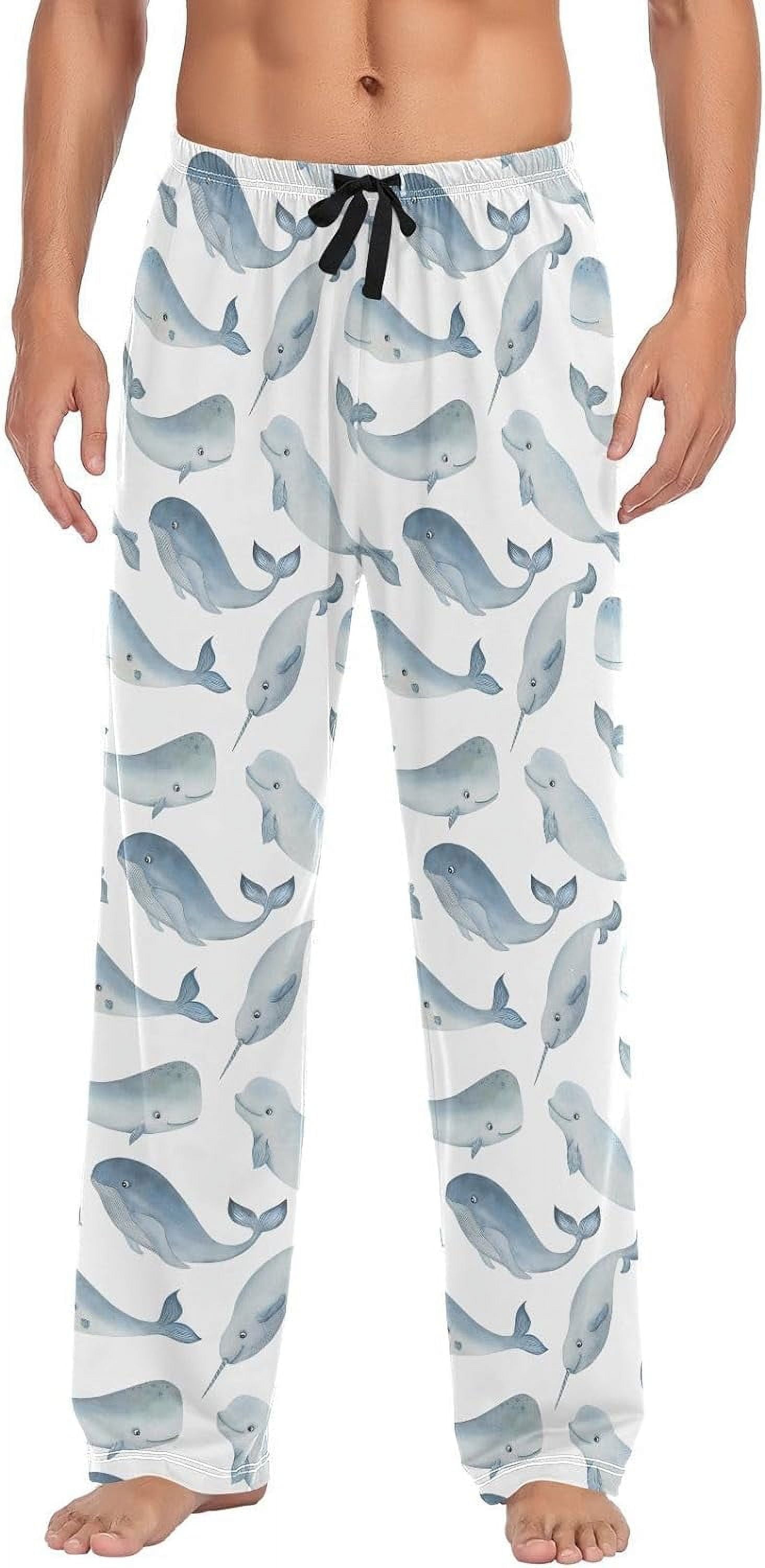 FREEAMG Funny Duck Pattern Men's Pajama Pants Sleepwear Lounge Pajama ...