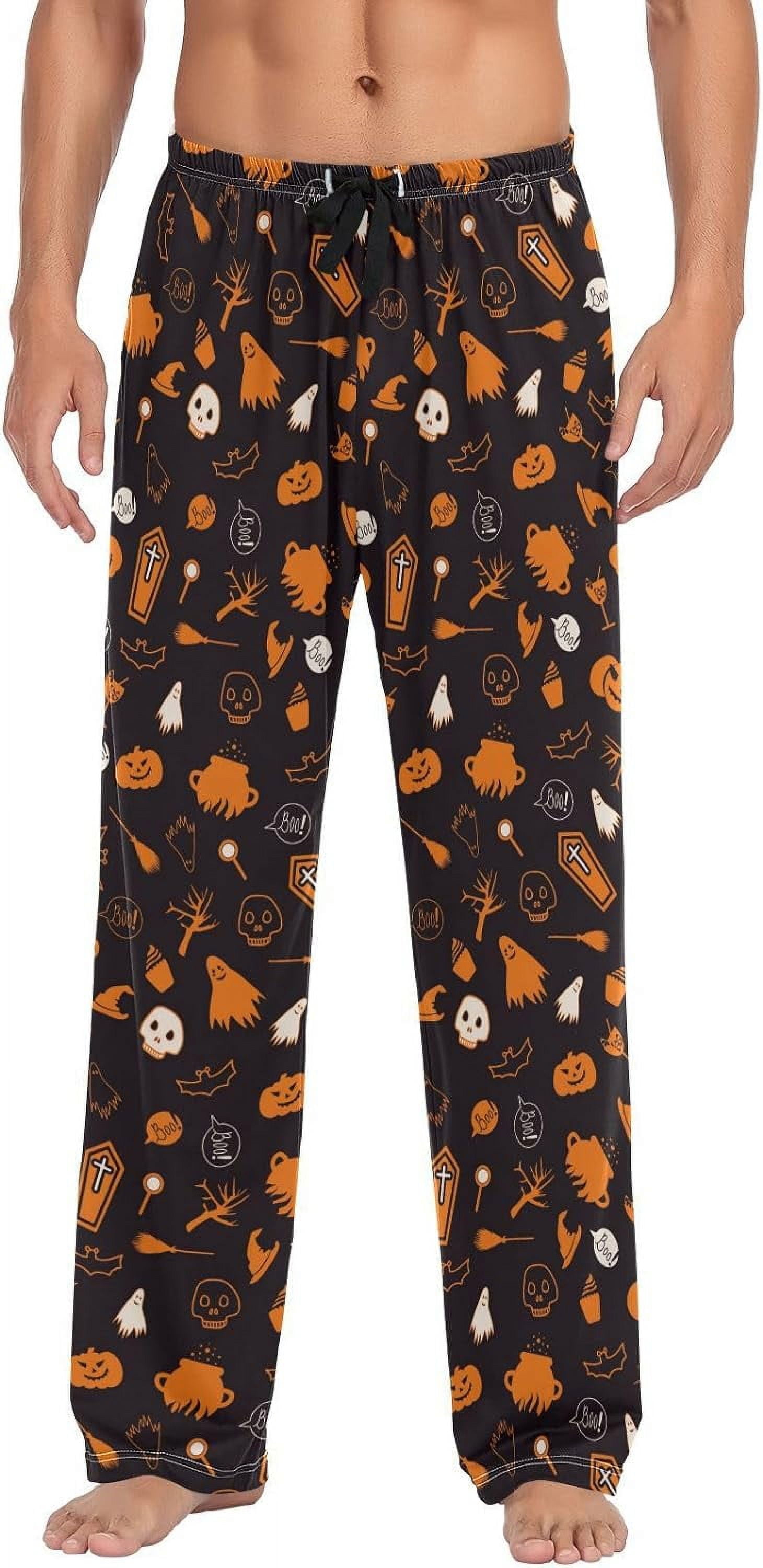 FREEAMG Funny Duck Pattern Men's Pajama Pants Sleepwear Lounge Pajama ...