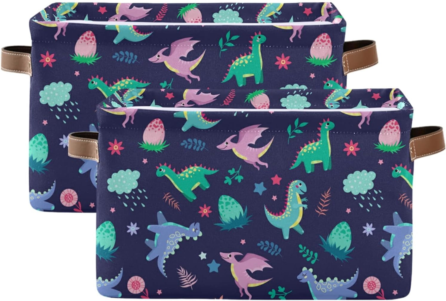 FREEAMG Funny Kid Dinosaur Storage Bin for Toy Storage Basket Dirty ...