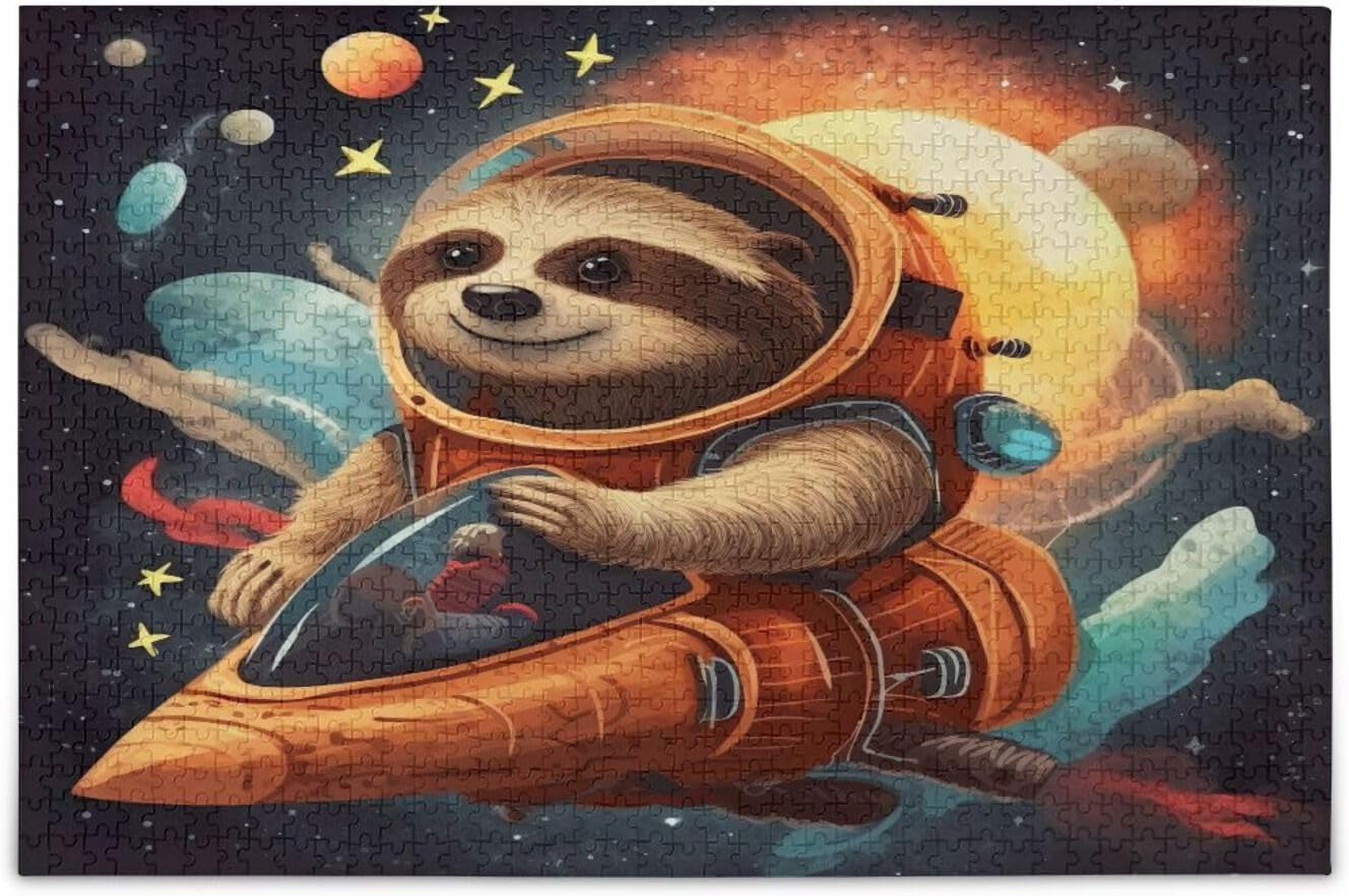 FREEAMG Funny Sloths 500 Piece Large Jigsaw Puzzle for Adults - Game ...