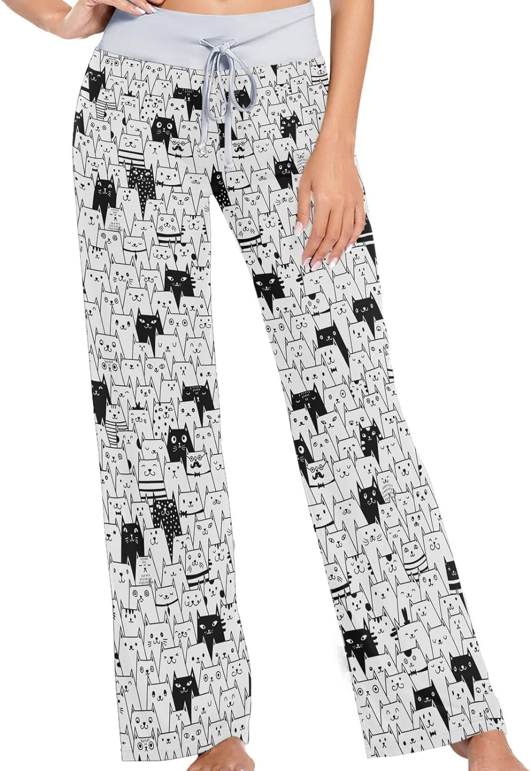 FREEAMG Funny Women's Comfy Drawstring Lounge PJ Pajama Pants Sleepwear ...