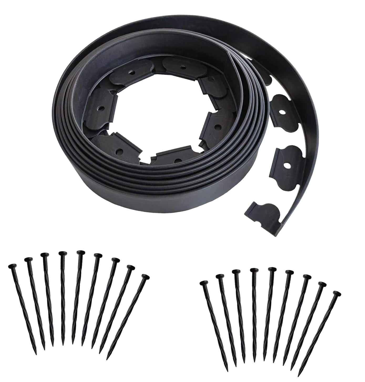 FREEAMG Garden Edging 20ft Long No-Dig Landscape Border Kit Includes 18 ...