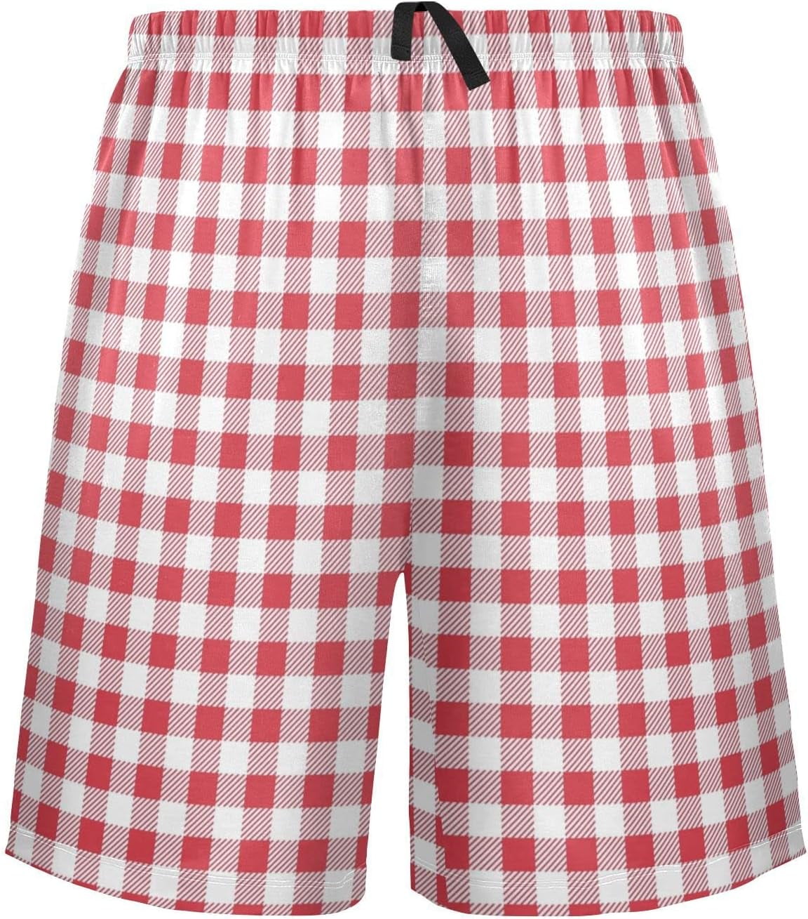 FREEAMG Grey Checkered Gingham Plaid Tartan Geometric Check Men's ...