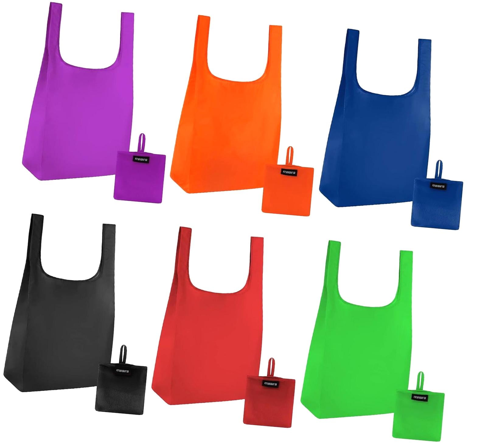 FREEAMG Grocery Bag (6-PACK | COLORS) - Ripstop Bags - Spacious, Robust ...