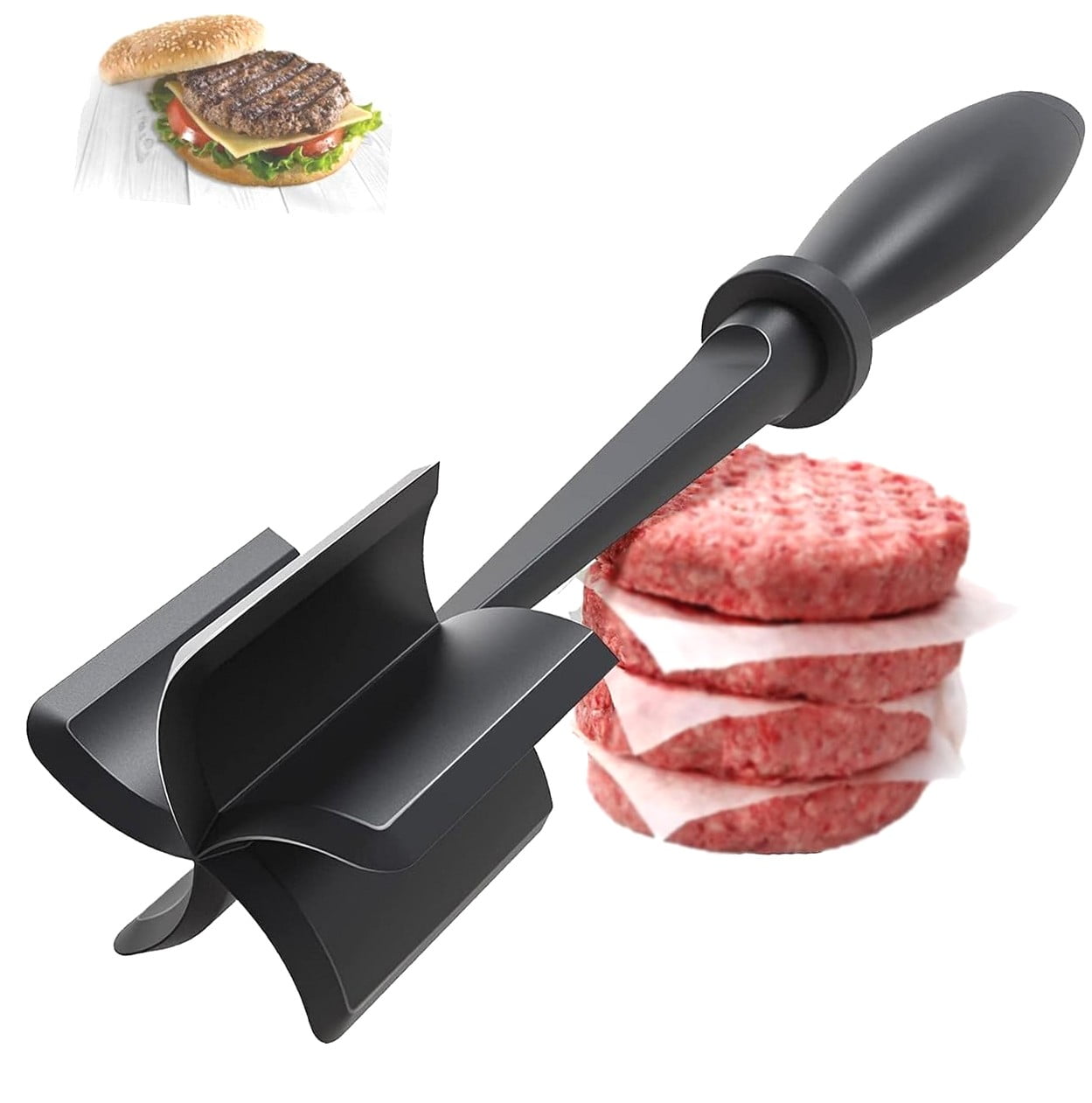 FREEAMG Handheld Meat Chopper, Meat Smasher For Ground Beef, Ground ...