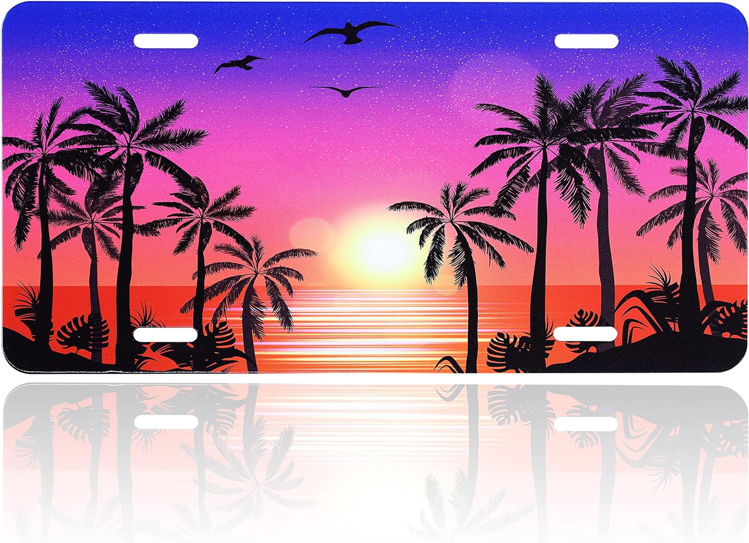 FREEAMG Hawaii License Plate Tropical Palm Tree License Plate Funny Car ...