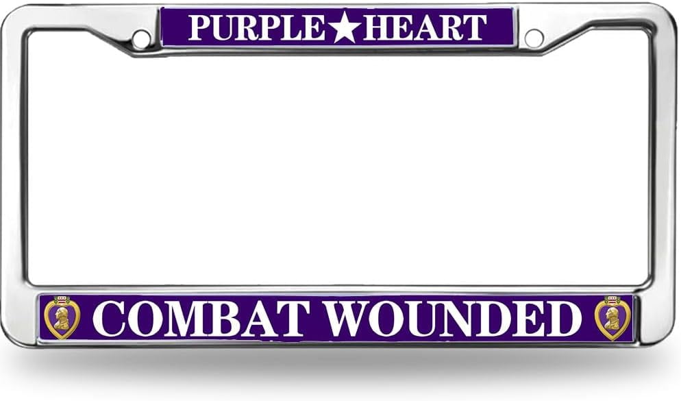 FREEAMG Heart Pride License Plate Frame US Army Pride Anti-Theft ...