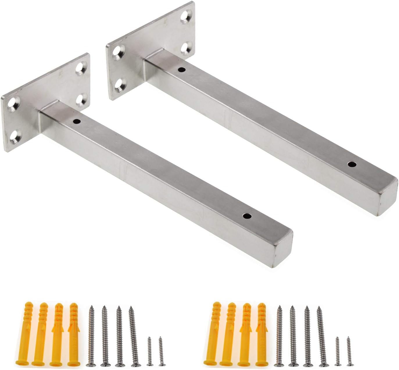 FREEAMG Heavy Duty Shelf Brackets, Floating Shelf Brackets,Wall Mounted ...