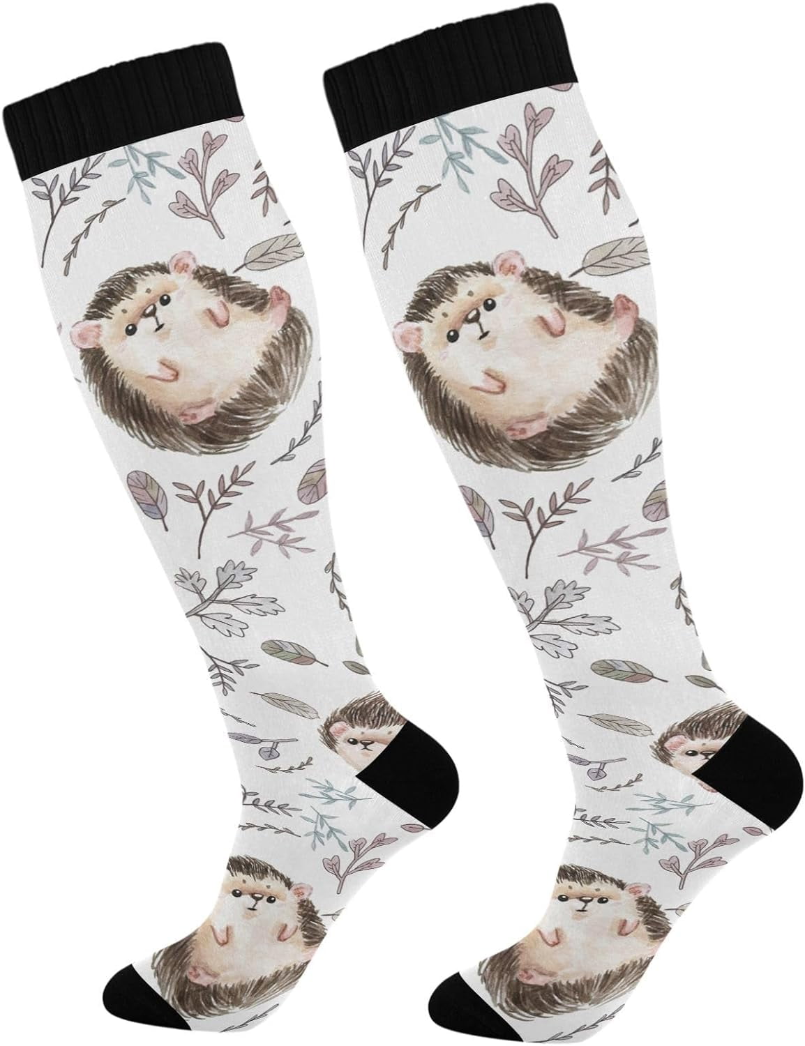 FREEAMG High Elasticity Compression Socks, High Knee Socks Adult ...