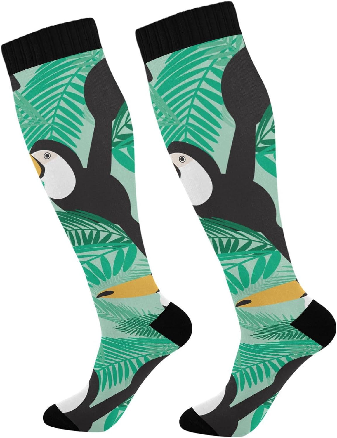 FREEAMG High Elasticity Compression Socks, High Knee Socks Adult ...